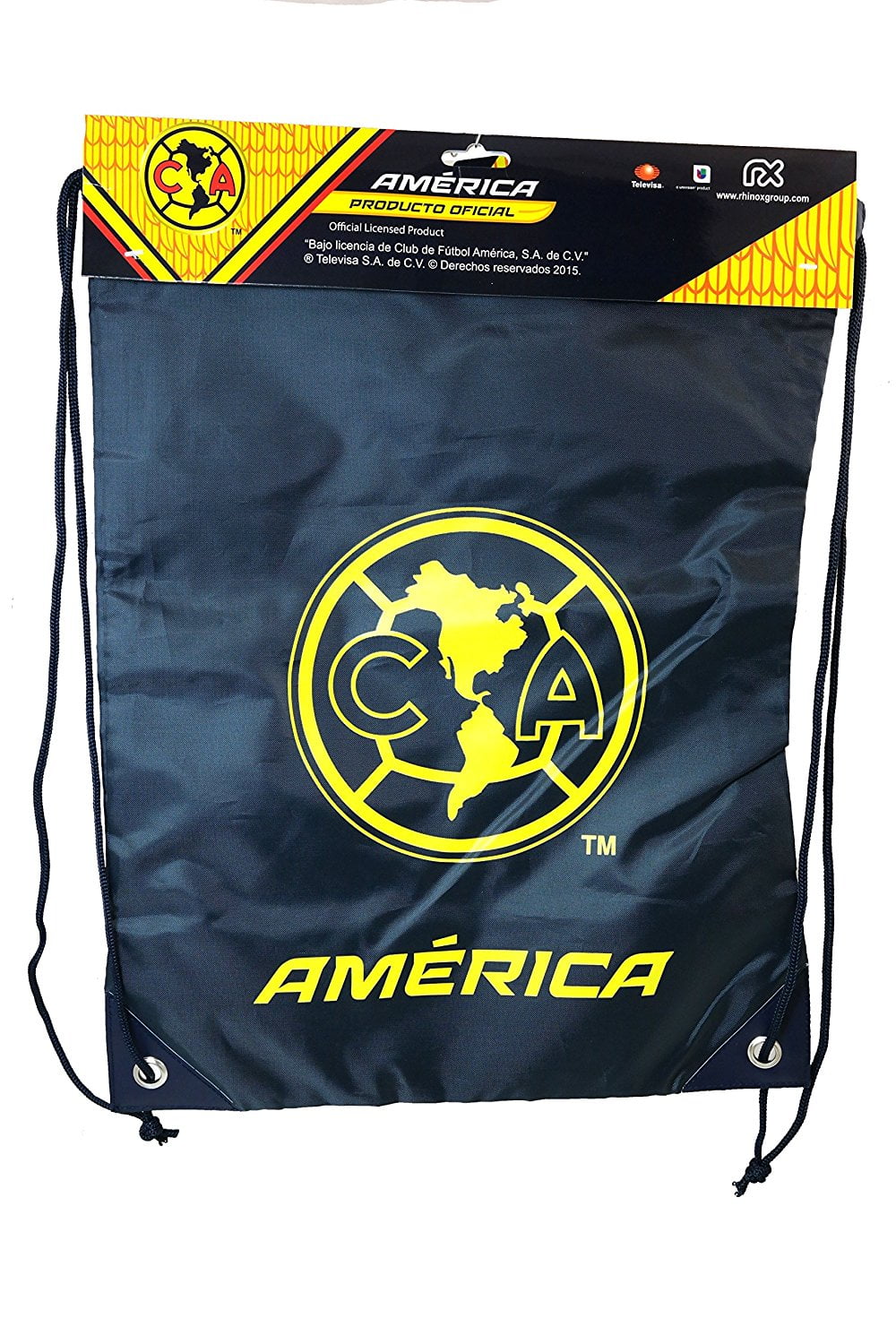 Club America Authentic Official Licensed Soccer Drawstring Cinch Sack ...