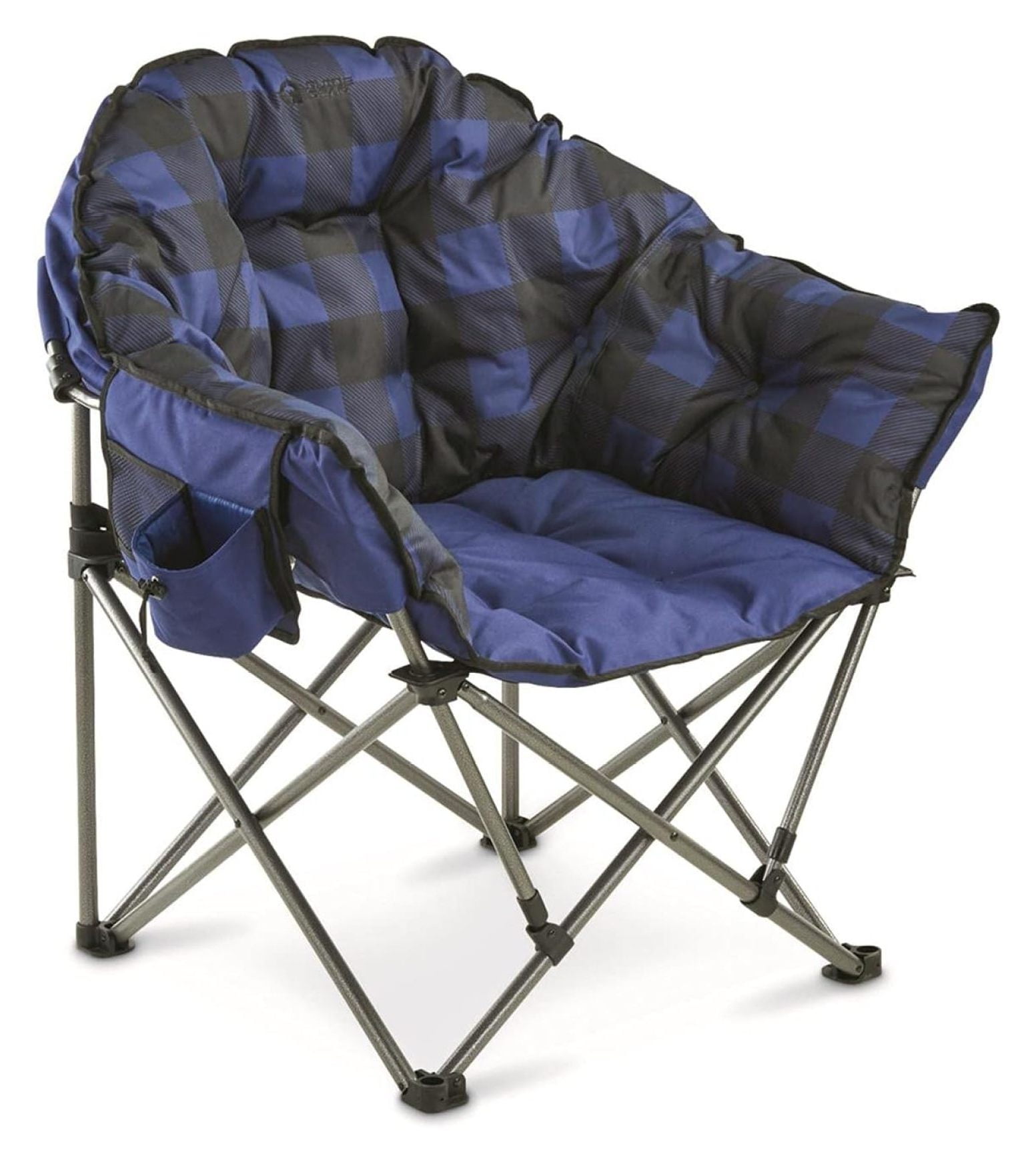 Club Camping Chair, Oversized, Portable, Folding with Padded Seats, 500 ...
