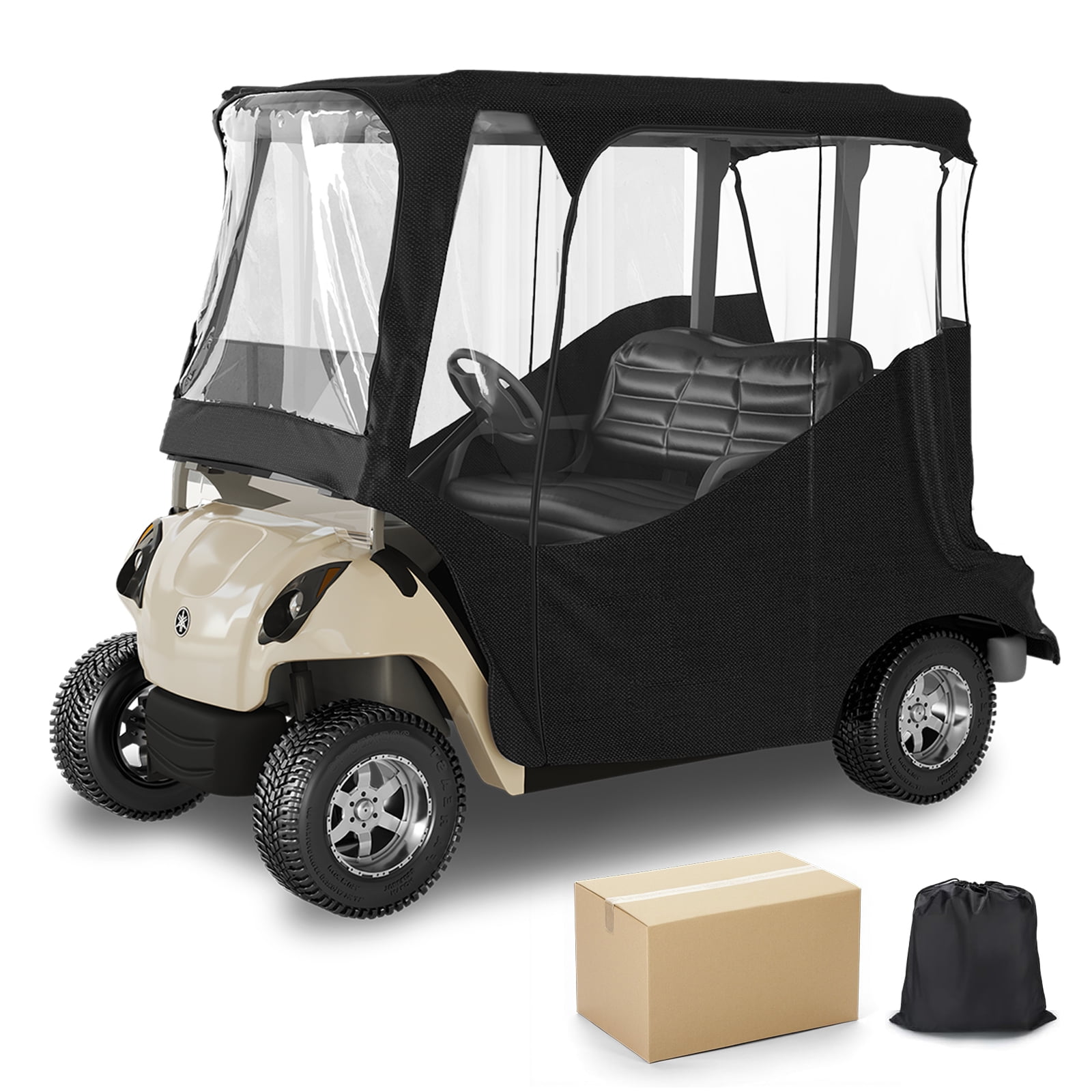 Club Car DS Precedent 2-Passenger Golf Cart Enclosure, 600D Oxford ...