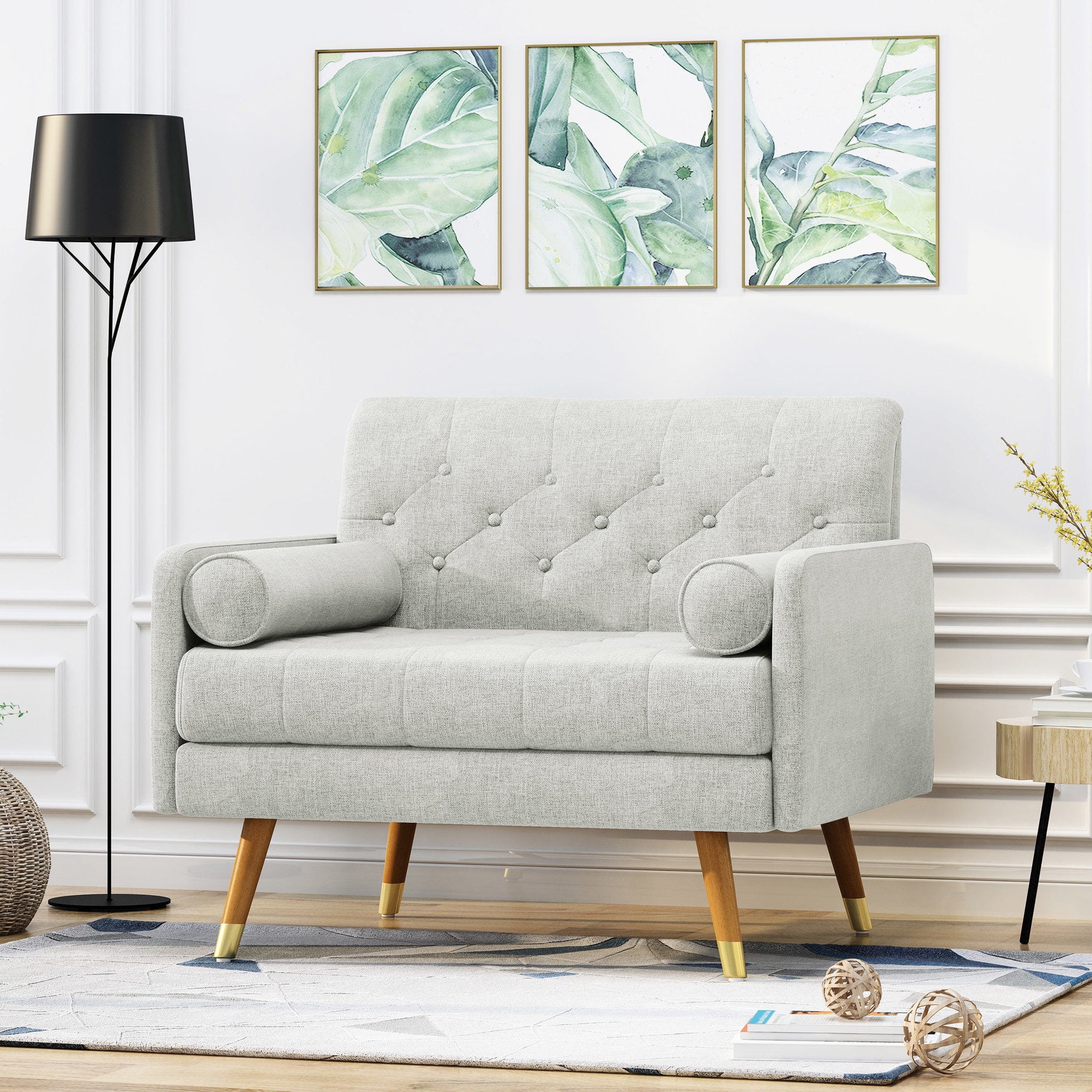 Club Chair | Adapts to Mid - century Modern Space | Gold - tipped ...