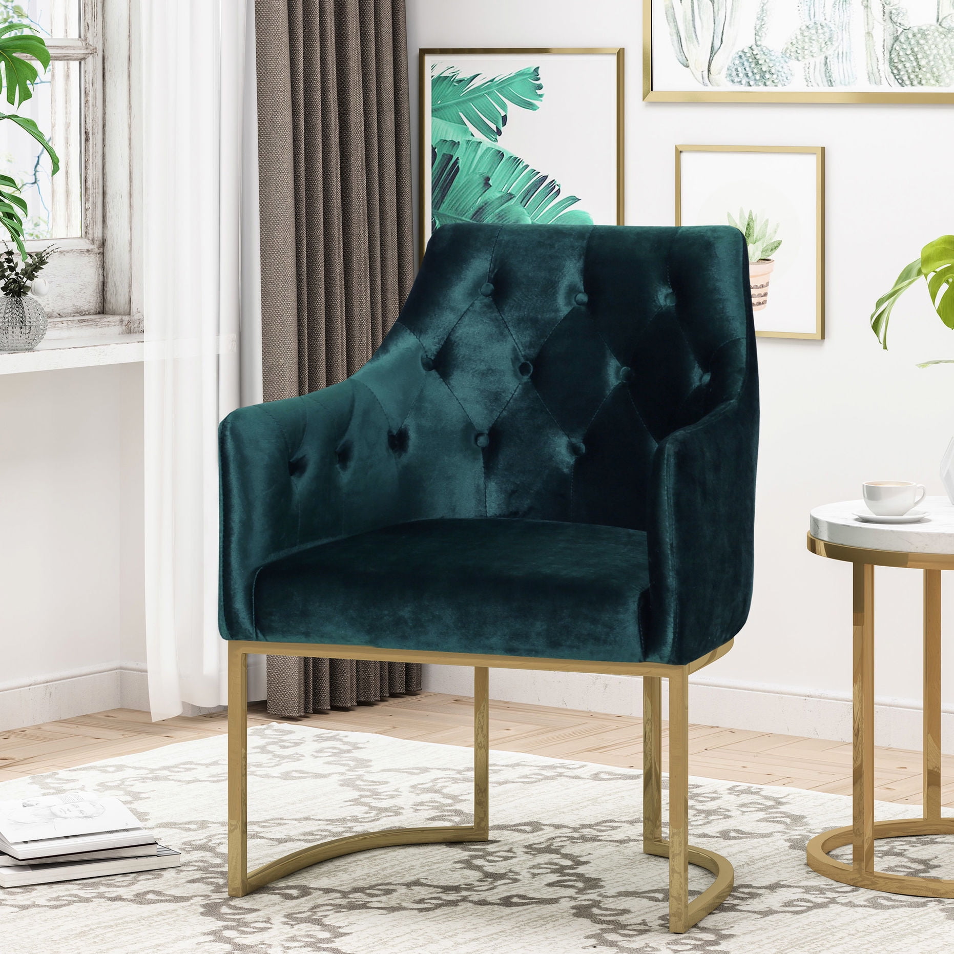 Club Chair | Gold - Trimmed for Fancy Settings | 100% Polyester and ...