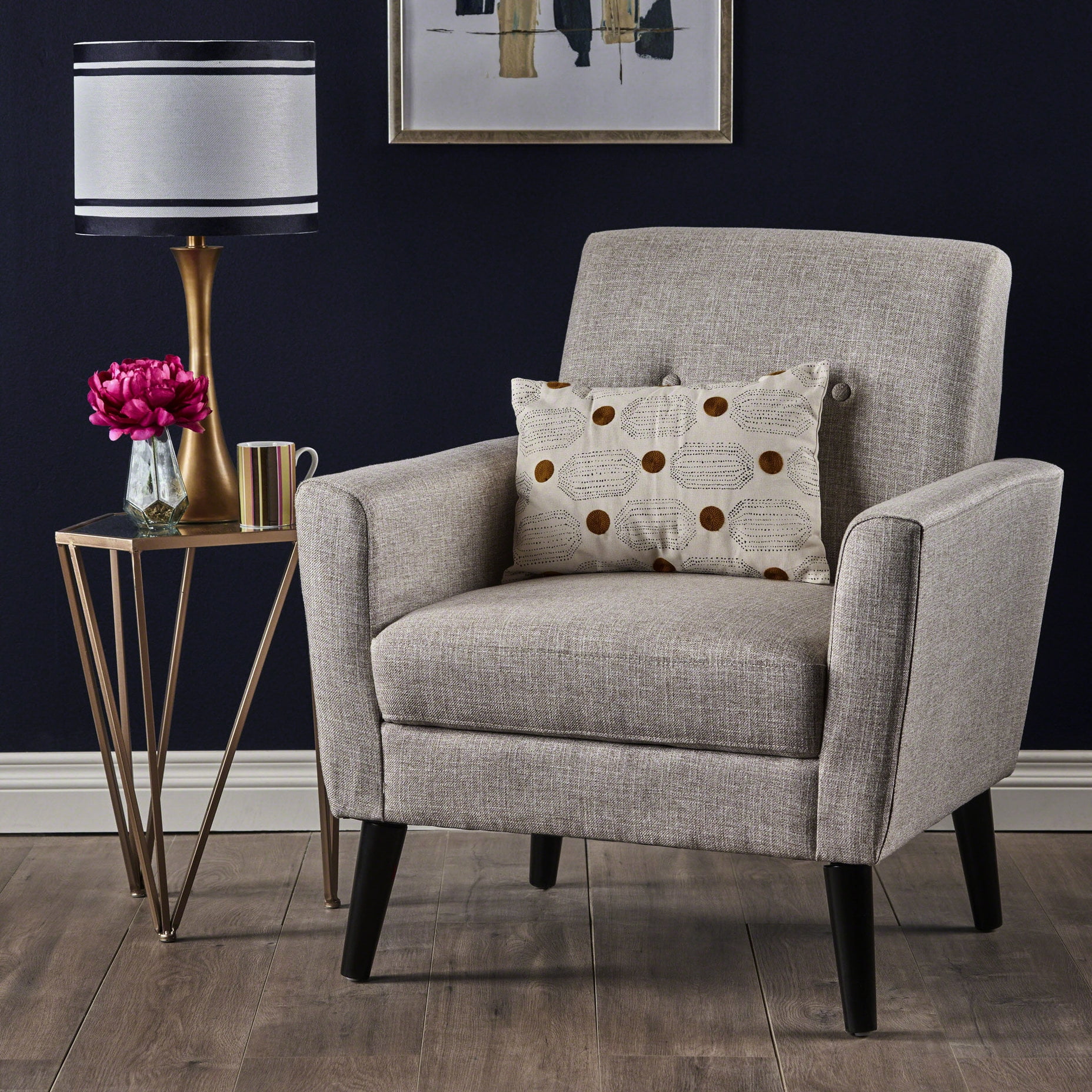 Club Chair | Nailhead Trimmed Design for Lounge Areas | Fabric Main ...