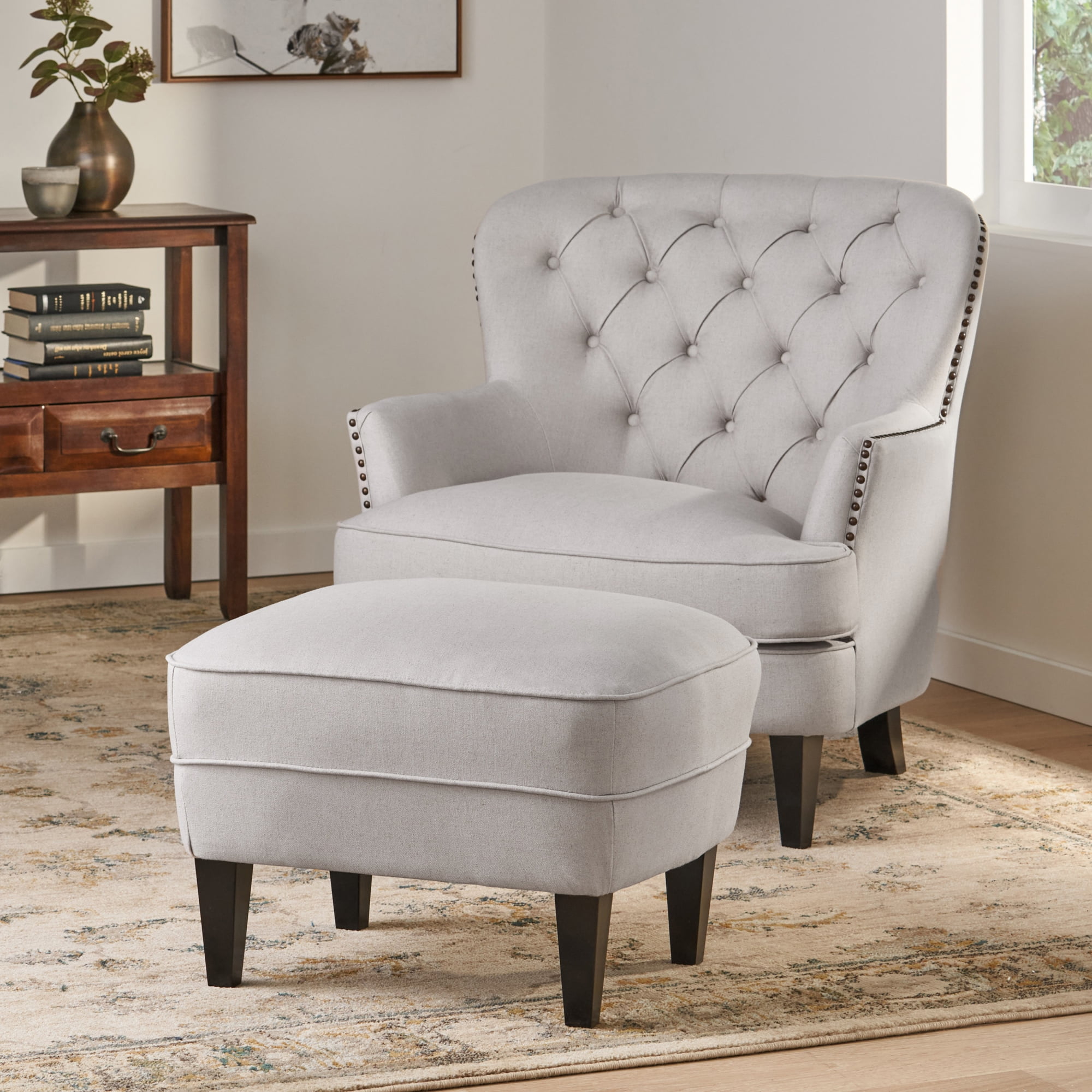Club Chair + Ottoman Set: Ultimate Relaxation and Style Combo for Your ...
