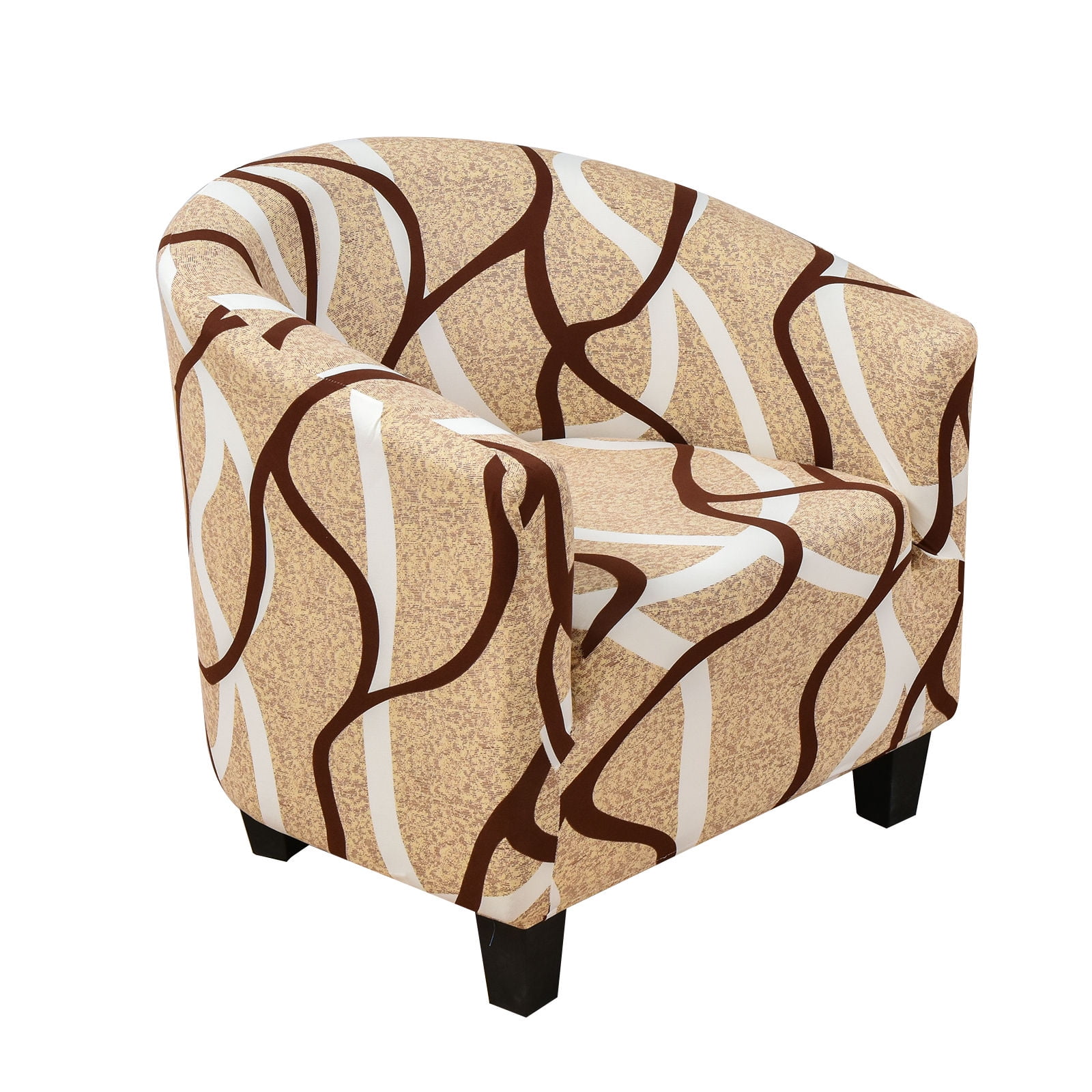Club Chair Slipcover,Print Tub Chair Cover 1 Piece Stretch Armchair ...