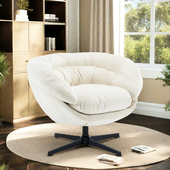 Club Chair / Soft Chenille Upholstery, 360° Movement / Great for ...