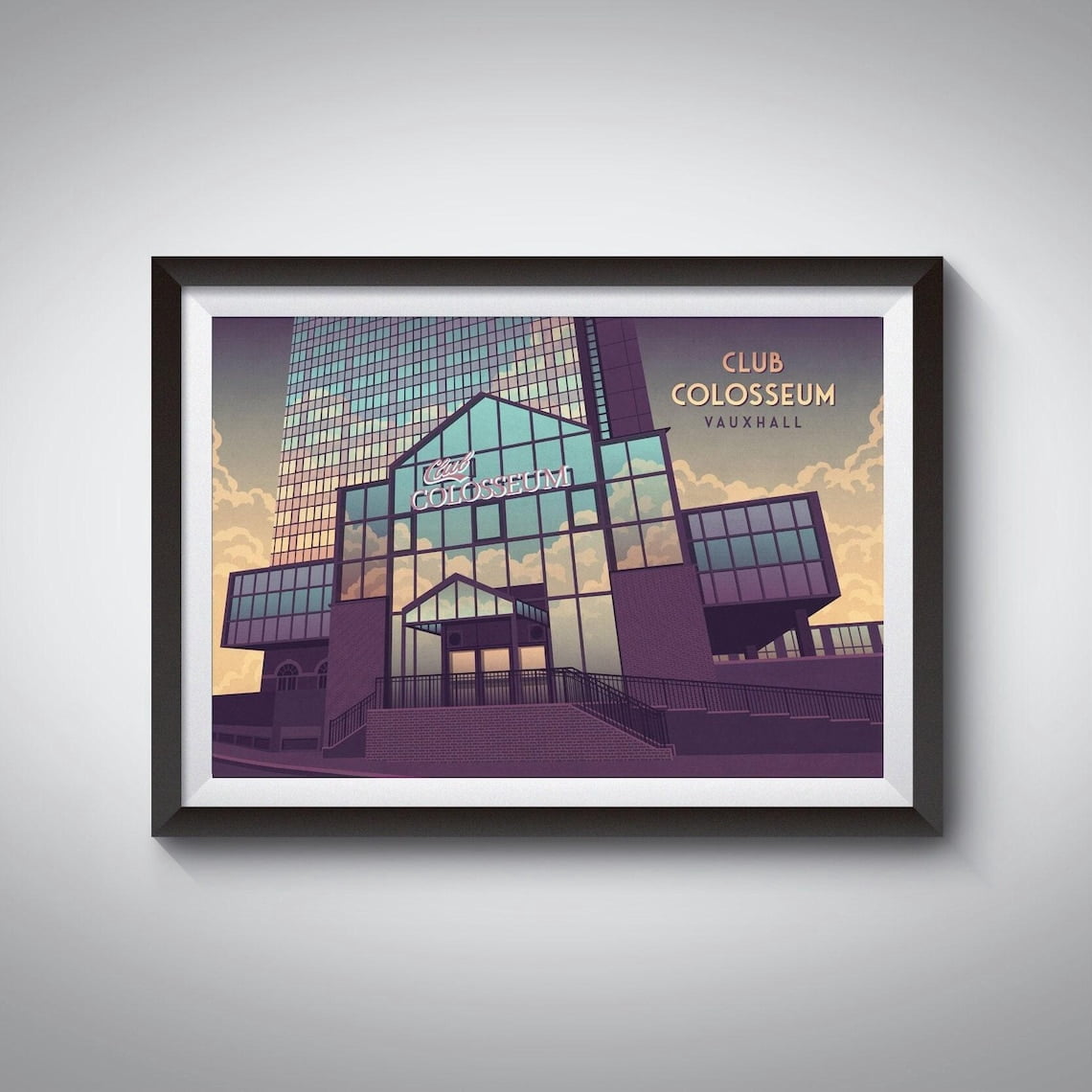 Club Colosseum Nightclub Vauxhall London Music Venue Art, Unframed ...