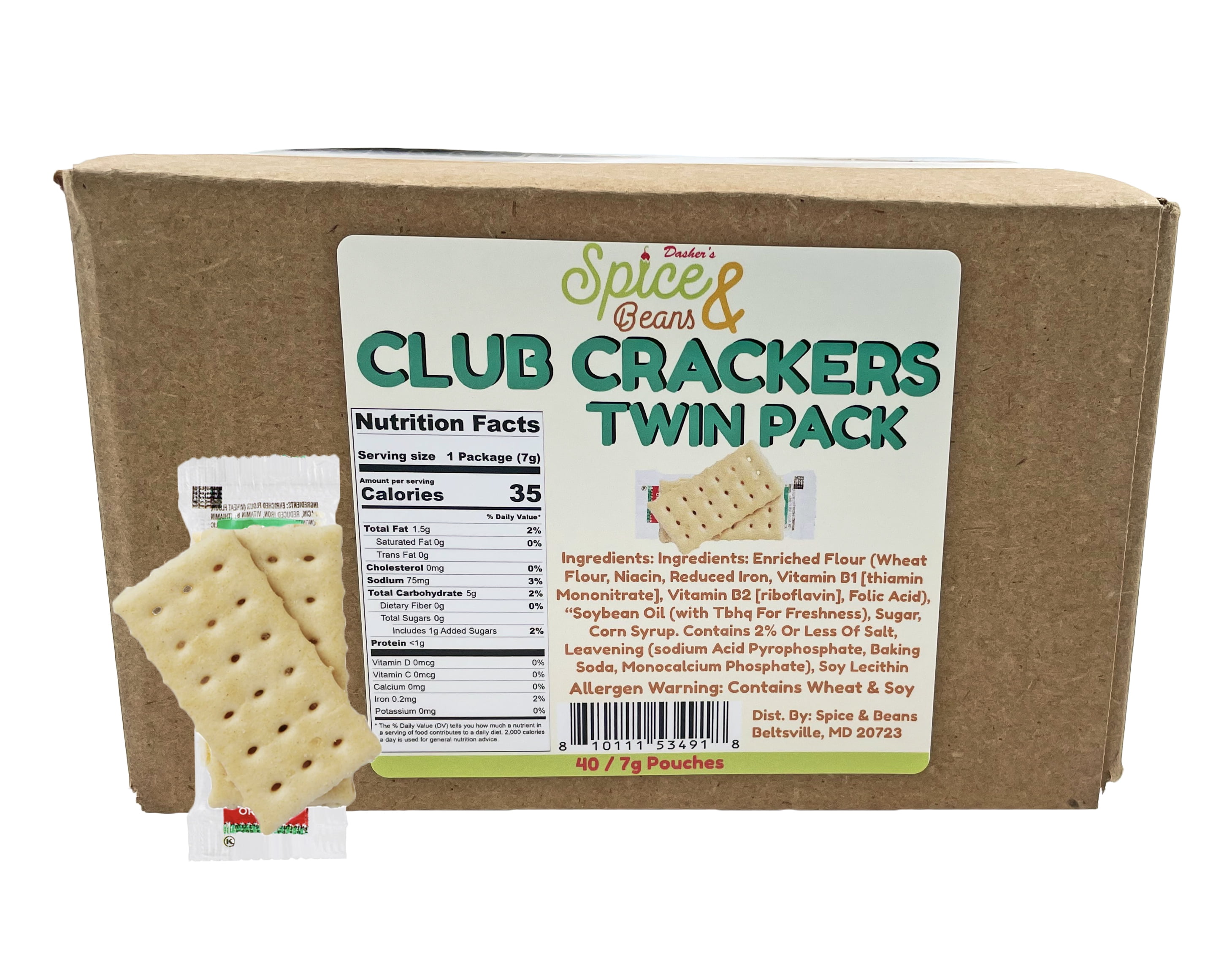 Club Crackers Original, Individually Wrapped 2-Packs, Salty Buttery ...
