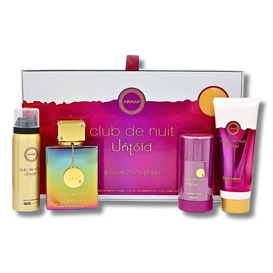 Club De Nuit Untold by ARMAF 3pcs Gift Set ( 3.6oz EDP Spray + 3.3oz B ...