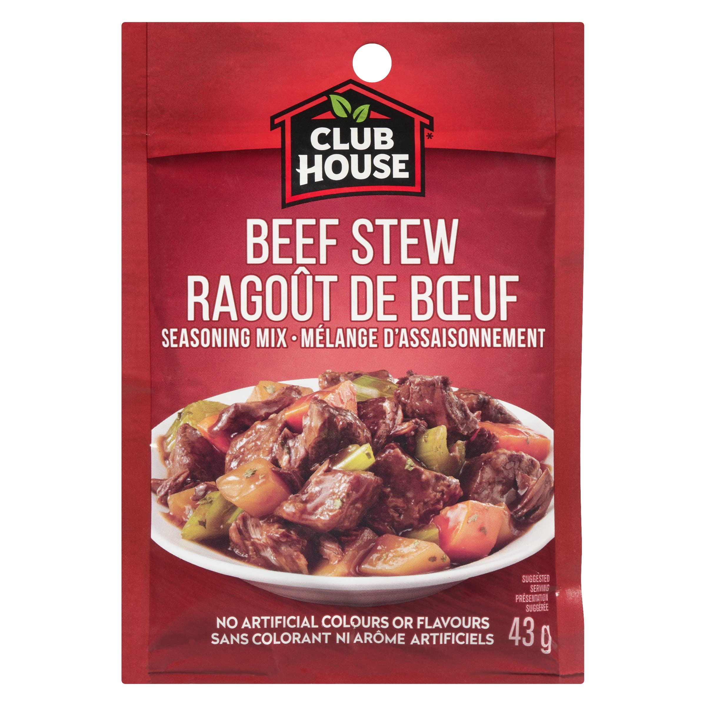 Club House Beef Stew SAF21 Seasoning Mix, 43g/1.5oz - Walmart.com