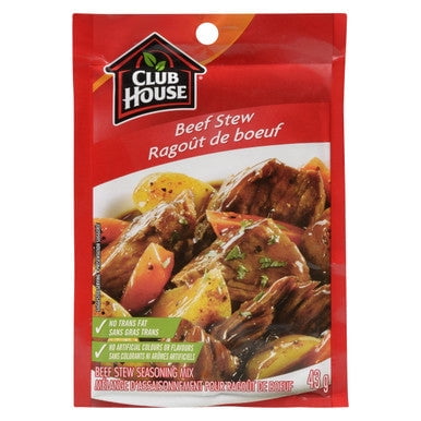 Club House Beef Stew Seasoning Mix, 43g/1.5oz - Walmart.com