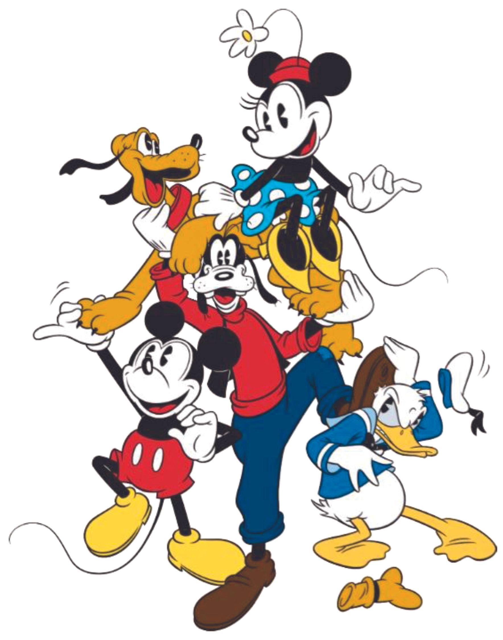 Club House Cartoon Characters Decors Wall Sticker Art Design Decal for ...