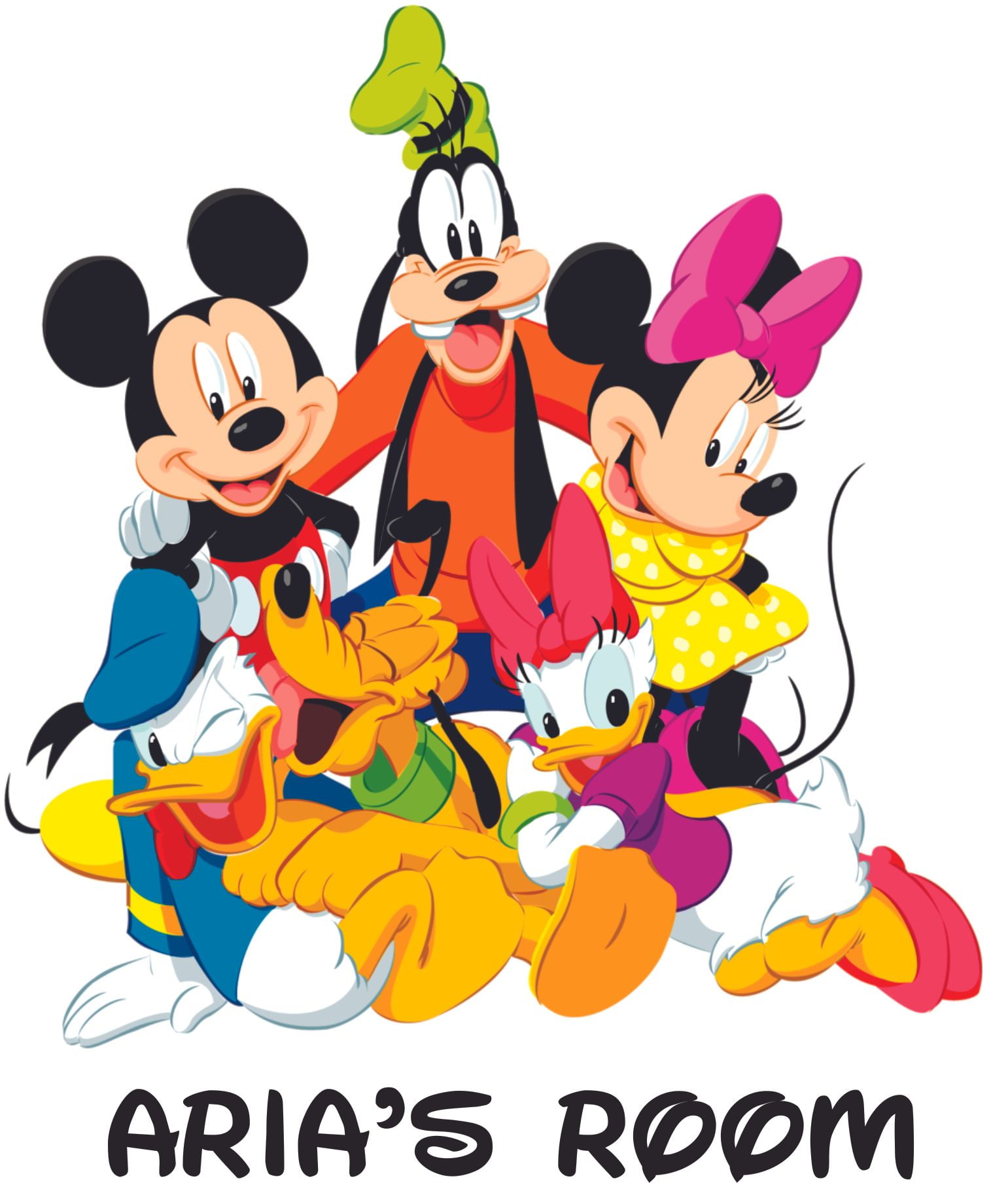 Club House Cartoon Customized Wall Decal - Custom Vinyl Wall Art ...