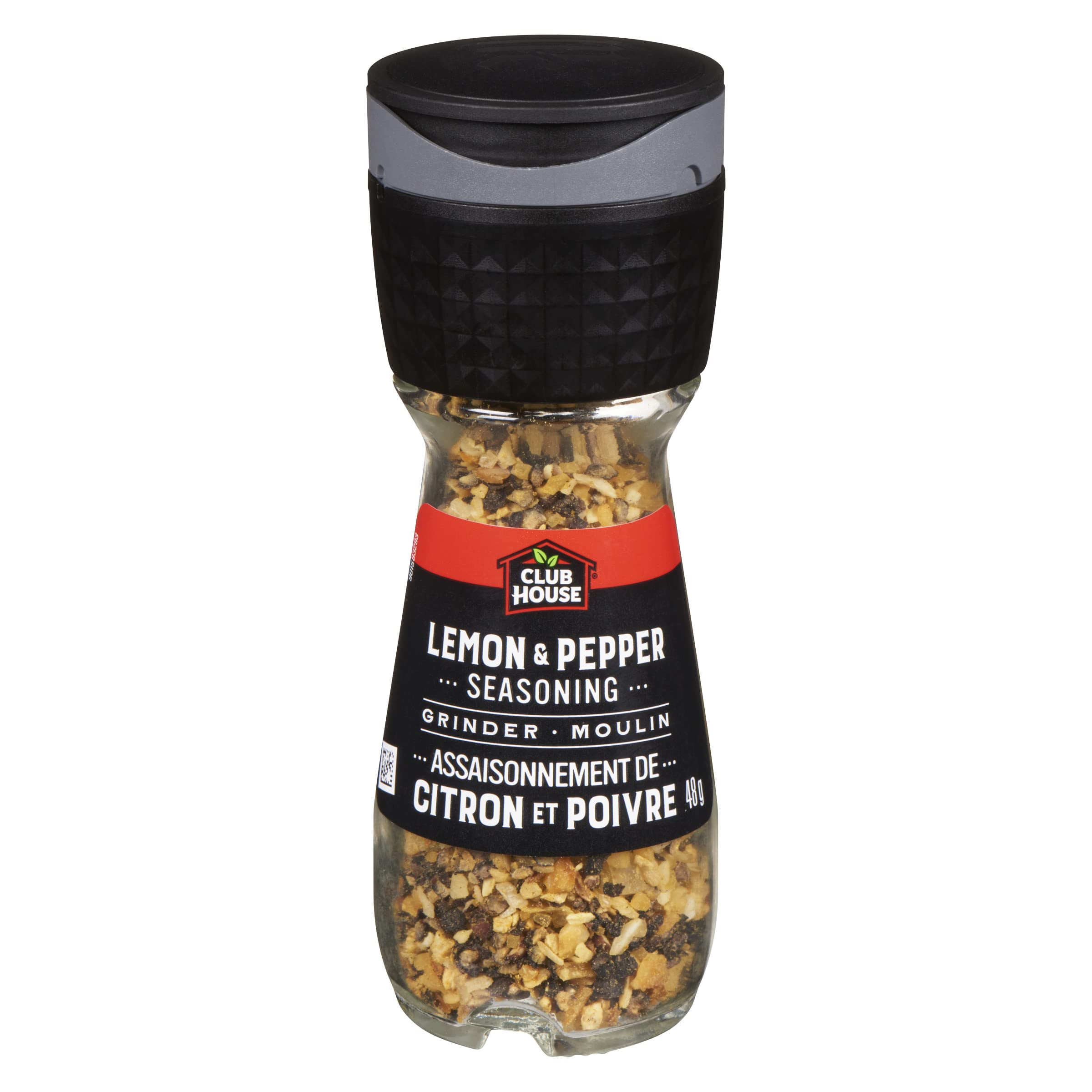 Club House, Herbs & YPF5 Spices, Lemon & Pepper Seasoning, Grinder, 48g ...