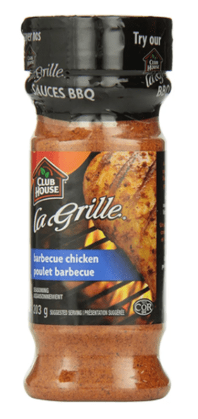 Club House La Grille Seasoning Barbecue Chicken 203g - Walmart.com