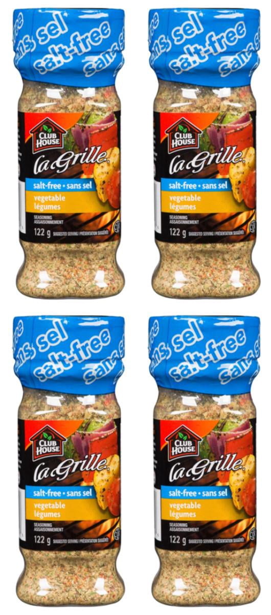Club House La Grille Vegetable Seasoning No Salt Added 122g (4 Pack ...