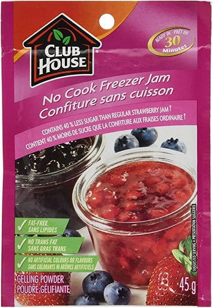 CLUB HOUSE Freezer Jam Gelling Powder, Easy Jam in 30 Minutes, 45g ...