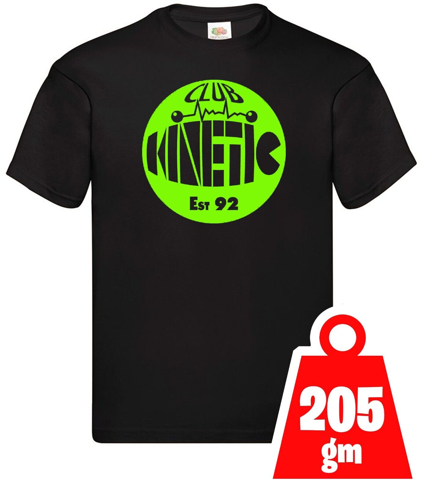 Club Kinetic Black T Shirt - Walmart.com