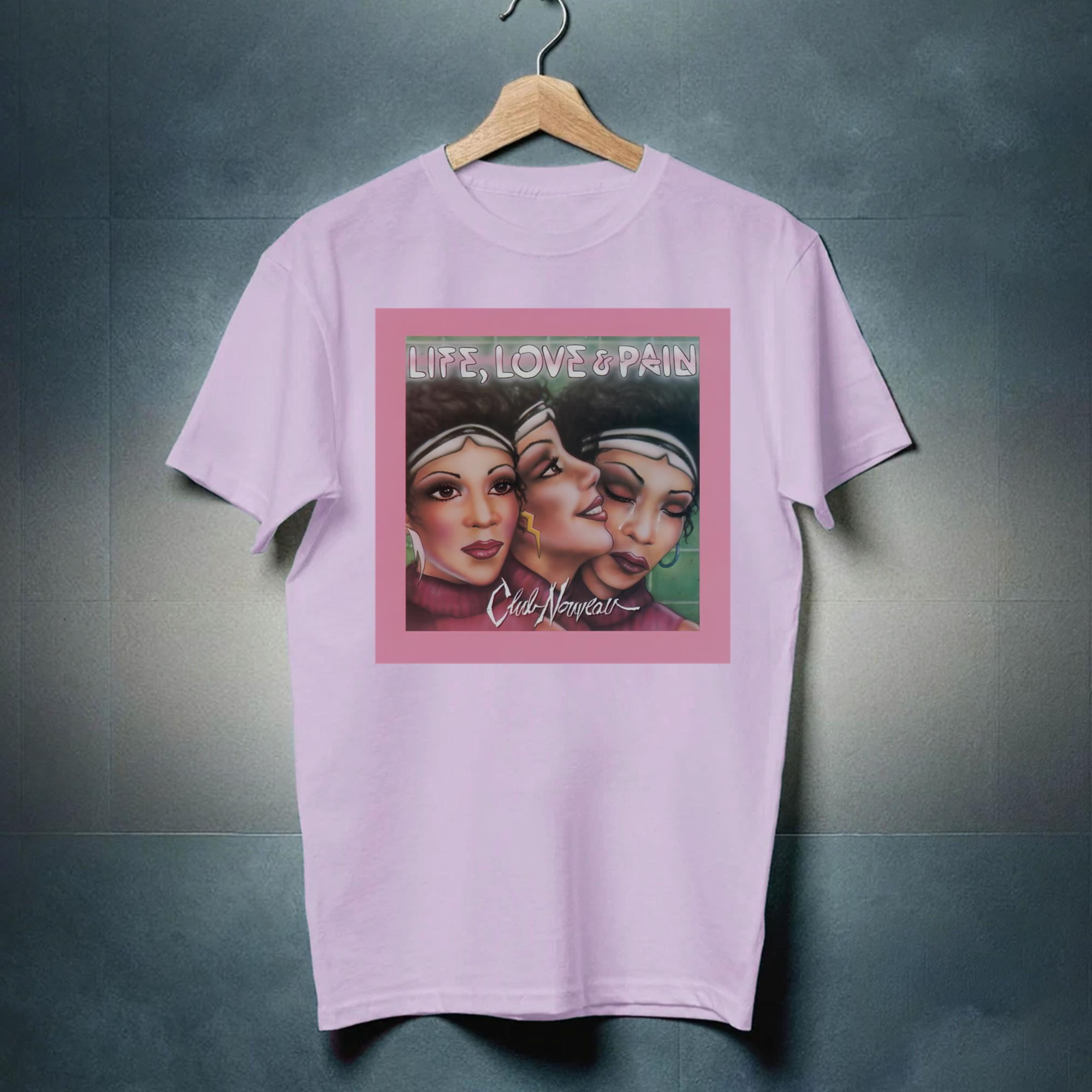 Club Nouveau Life Love Pain Album Cover T-Shirt Black-TH31097 - Walmart.com