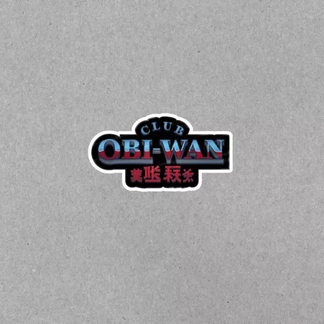 Club Obi-Wan Star Wars Inspired Retro Neon Sign Stickerphone Decal ...