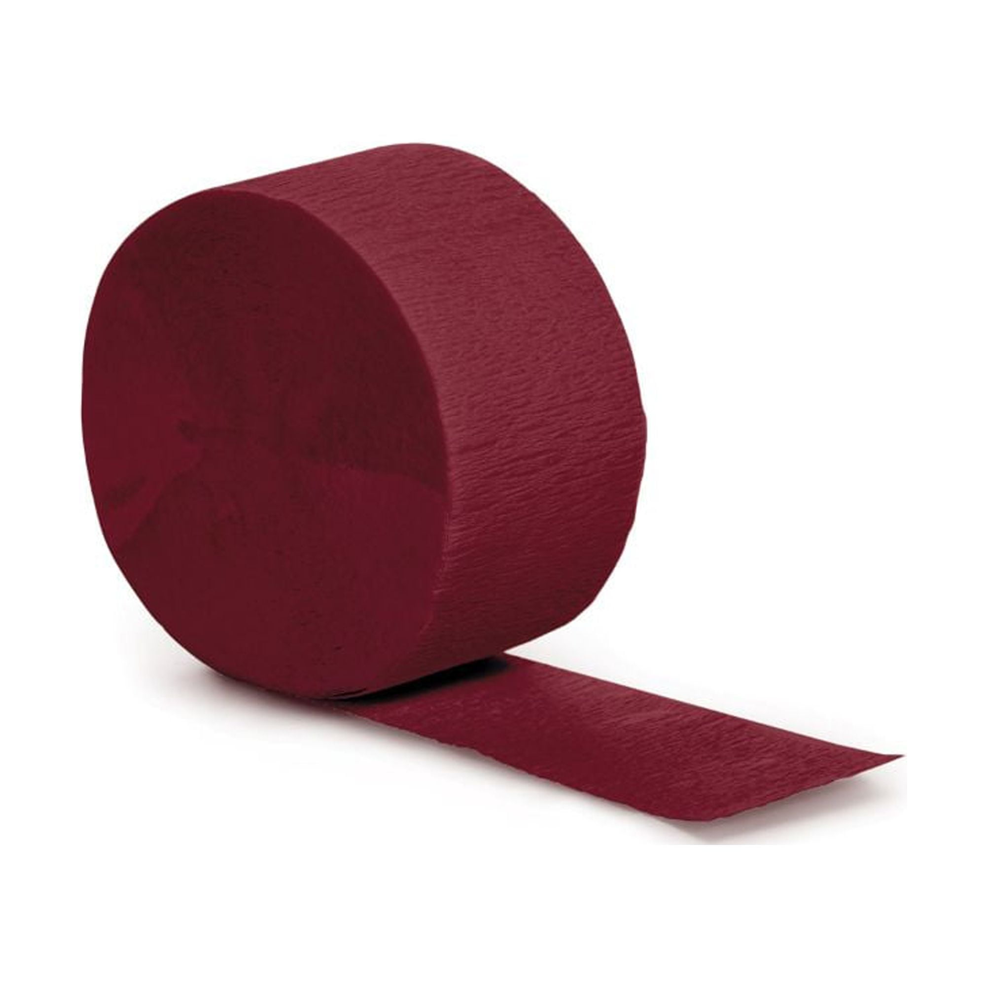 Club Pack of 12 Burgundy Red Crepe Party Streamers 81' - Walmart.com