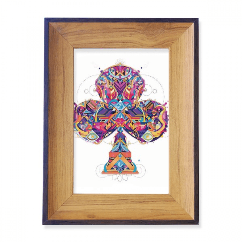 Club Playing Cards Geometric Pattern Photo Frame Exhibition Display Art ...