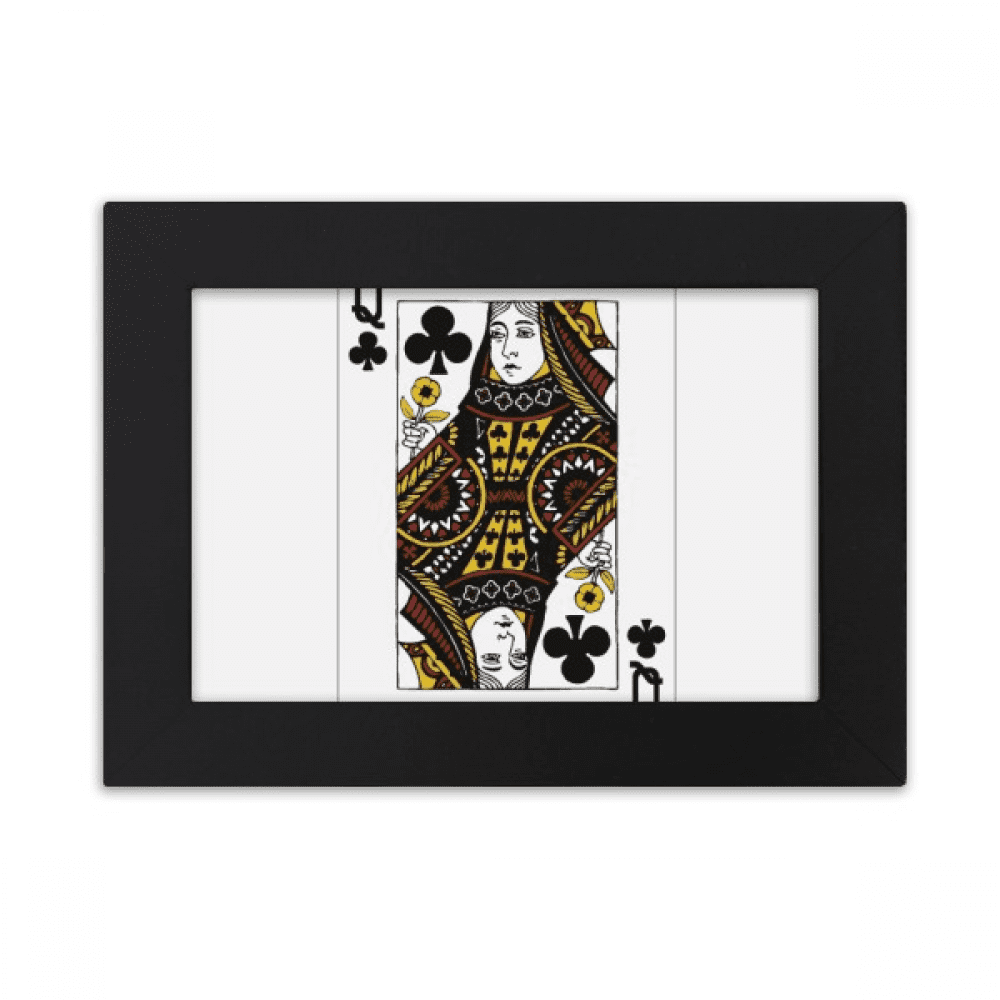 Club Q Playing Cards Pattern Desktop Photo Frame Ornaments Picture Art ...