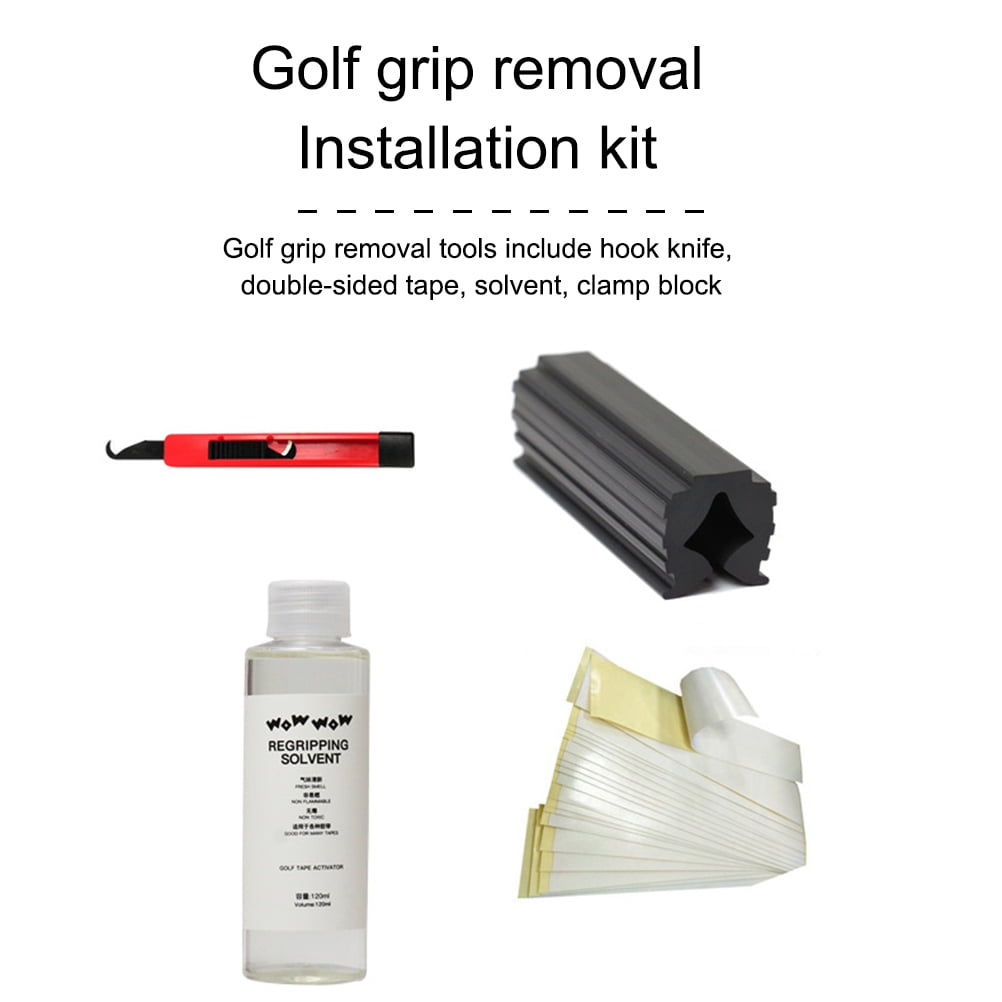 Club Regrip Kit with Retractable Blade Rubber Clamp, For Irons, Putters ...