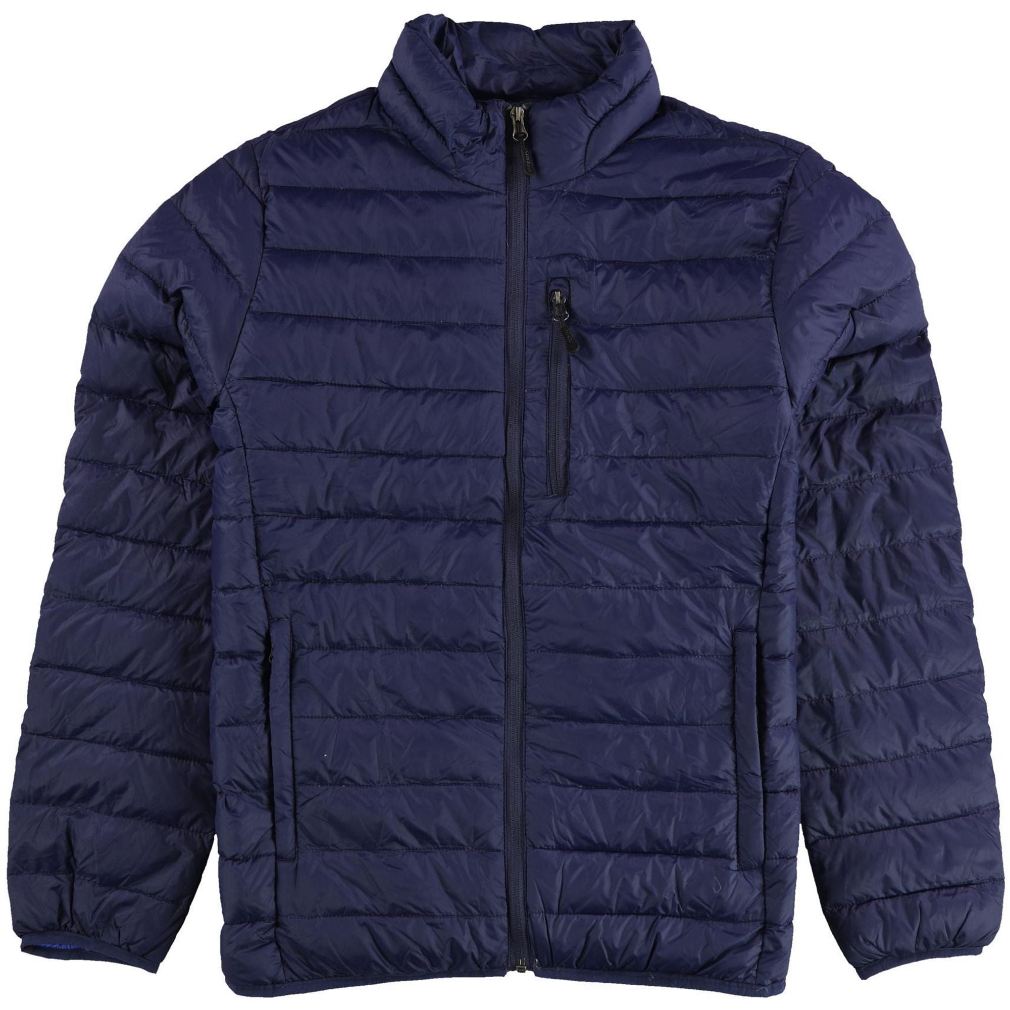 Club Room Mens Puffer Jacket Coat Small Blue Solid - Walmart.com