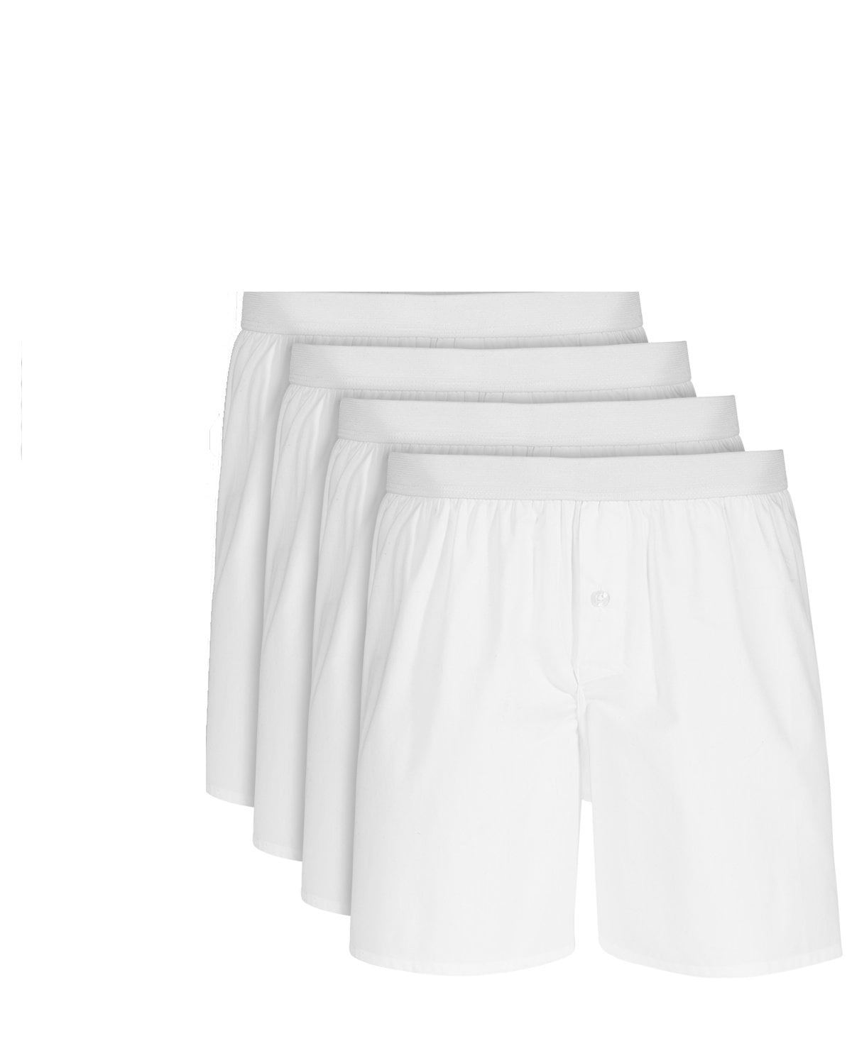 Club Room Men’s 4-Pk. Cotton Boxers, White, X-Large - Walmart.com