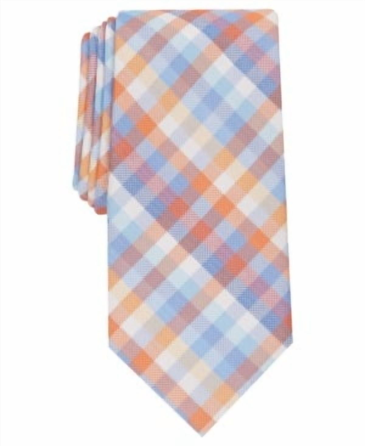 Club Room Men's Classic Check Tie Orange Necktie - Walmart.com