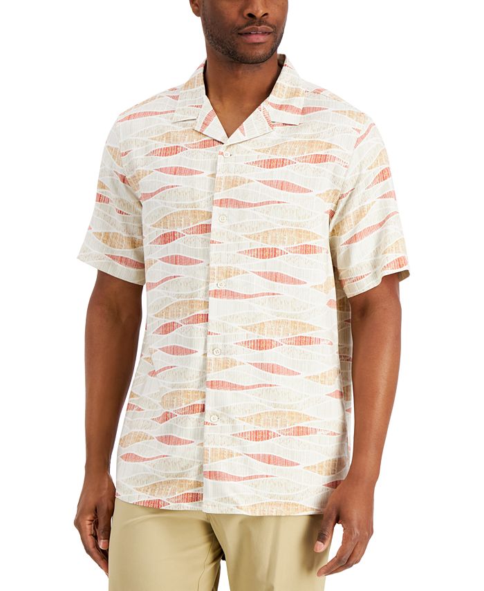 Club Room Men's Maui Wave Shirt Beige Size Small - Walmart.com