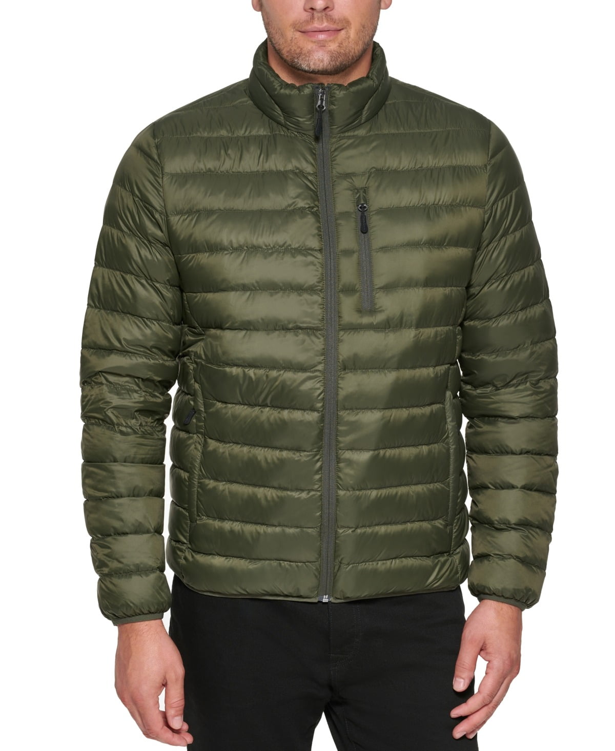 Club Room Men's Quilted Packable Puffer Jacket XL Olive Green - Walmart.com