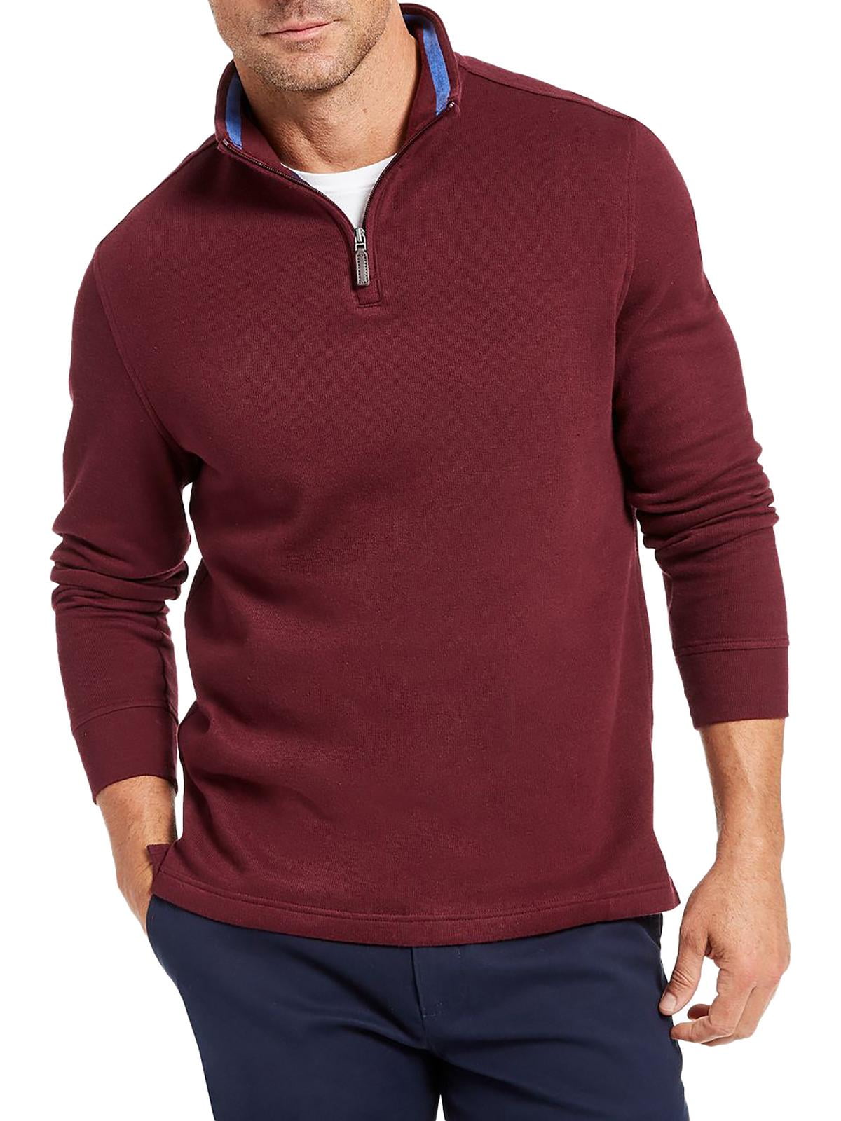 Club Room Mens 1/4 Zip Comfy Pullover Sweater - Walmart.com