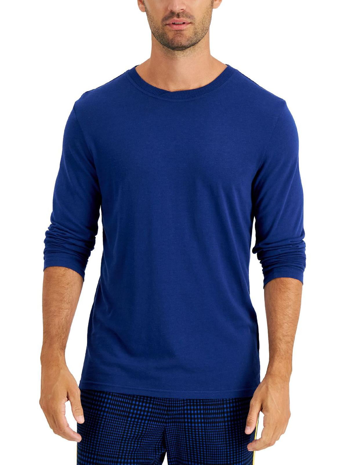 Club Room Mens Chatham Long Sleeves Crewneck Pajama Top - Walmart.com