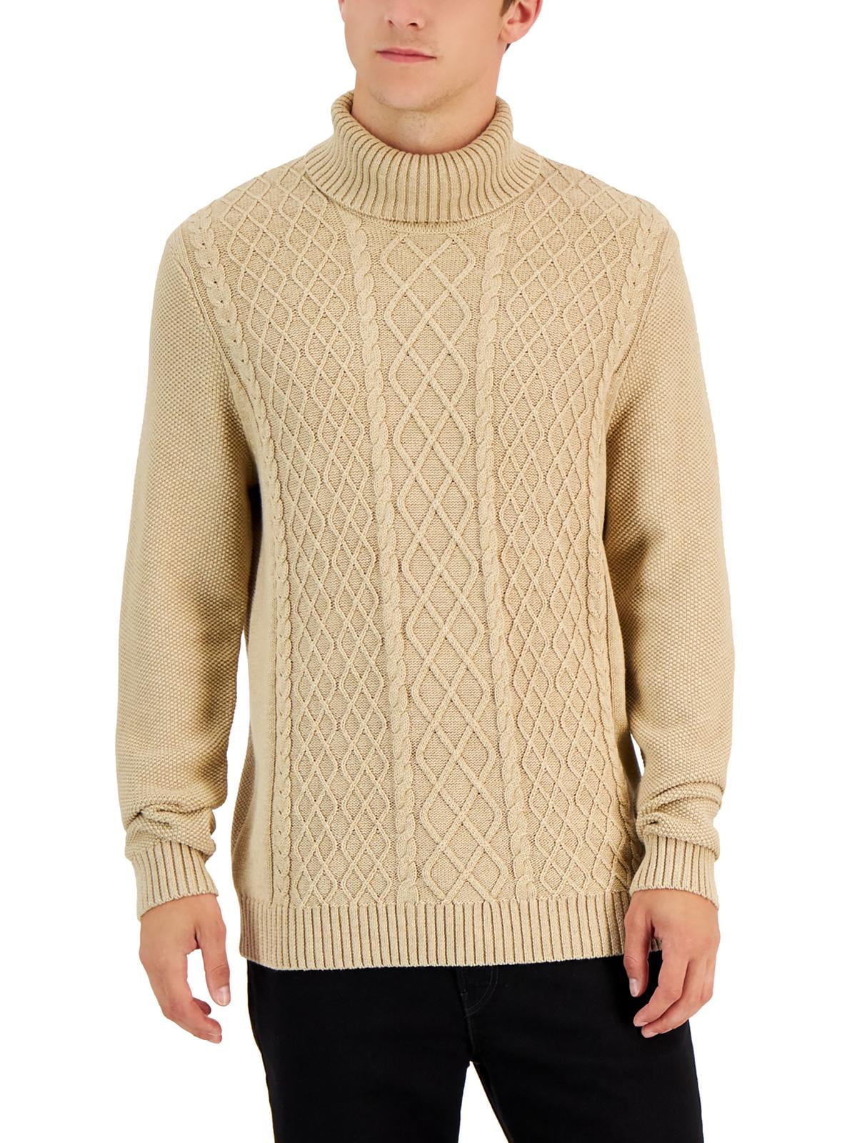 Club Room Mens Cotton Knit Turtleneck Sweater - Walmart.com