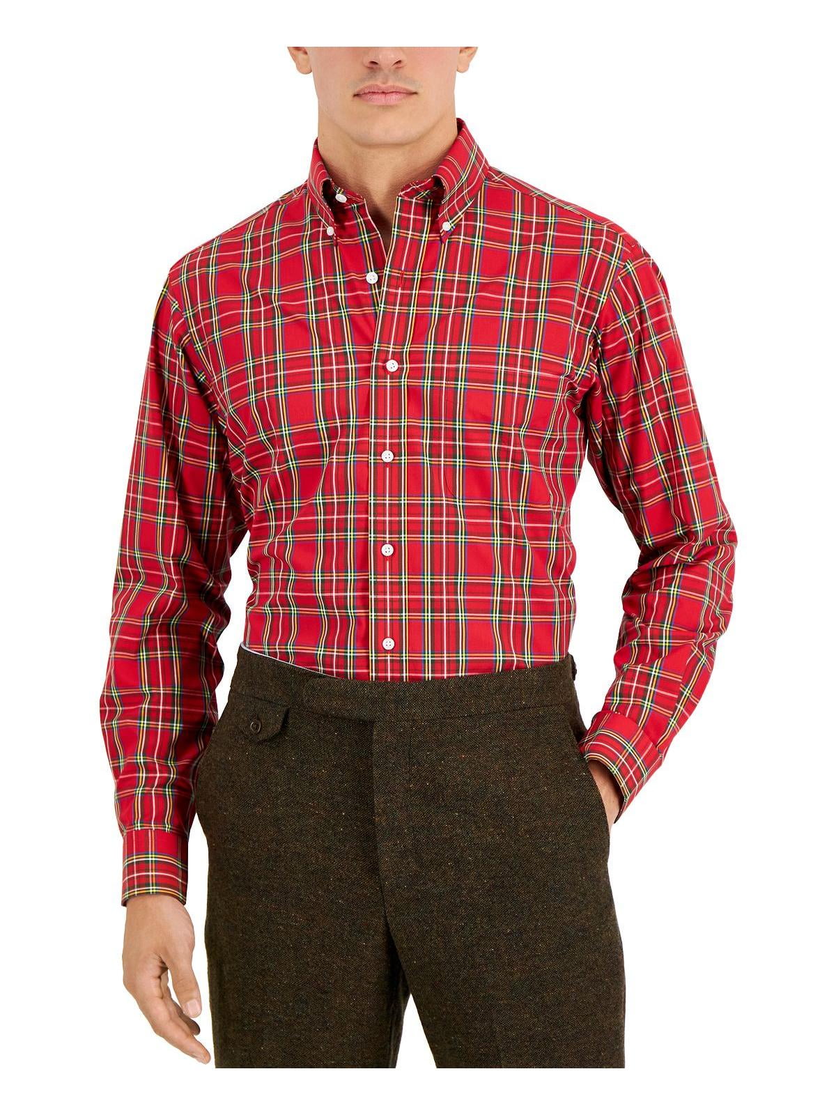 Club Room Mens Cotton Regular Fit Button-Down Shirt - Walmart.com