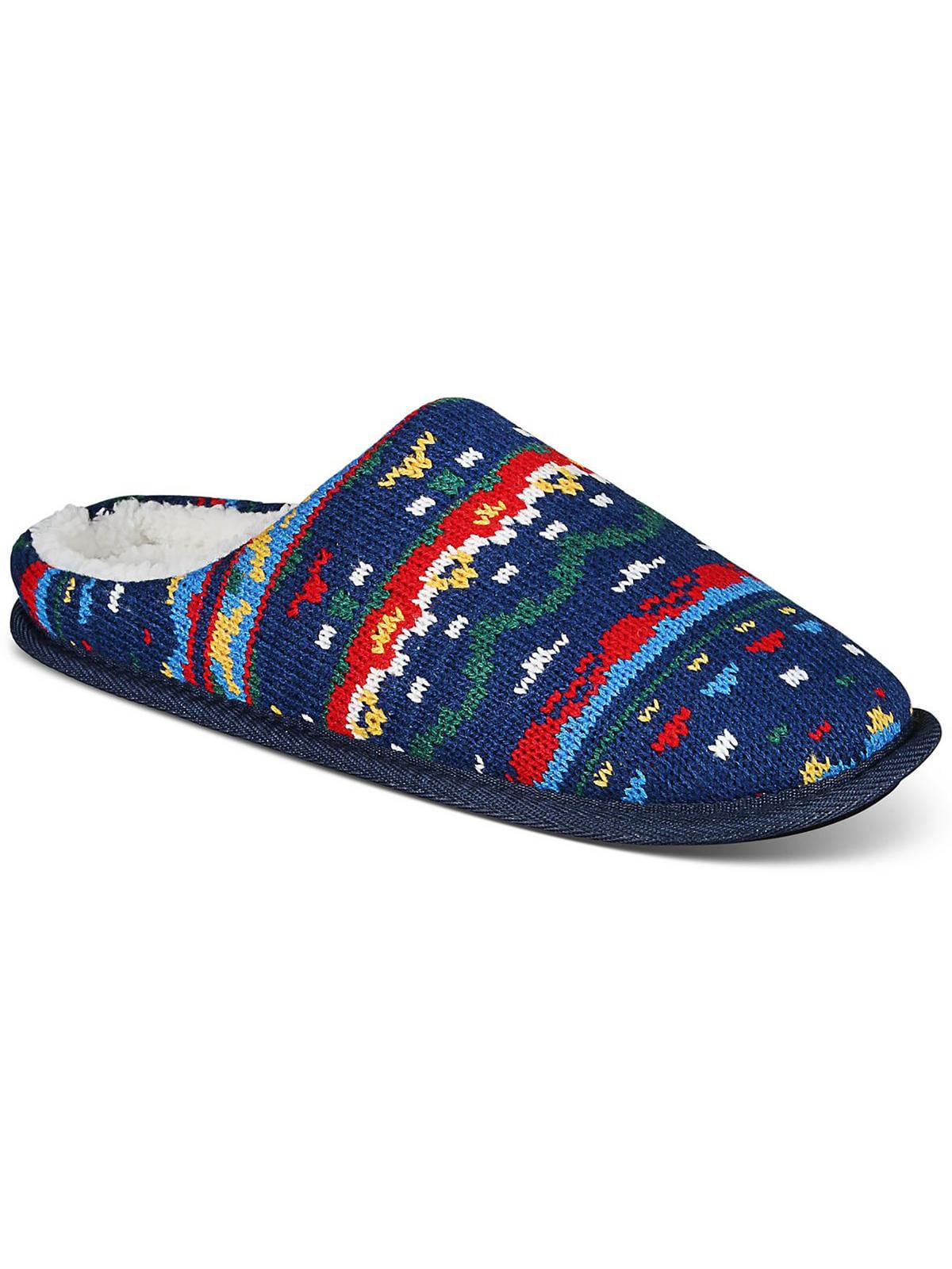 Club Room Mens Faux Fur Lined Slip On Slide Slippers - Walmart.com