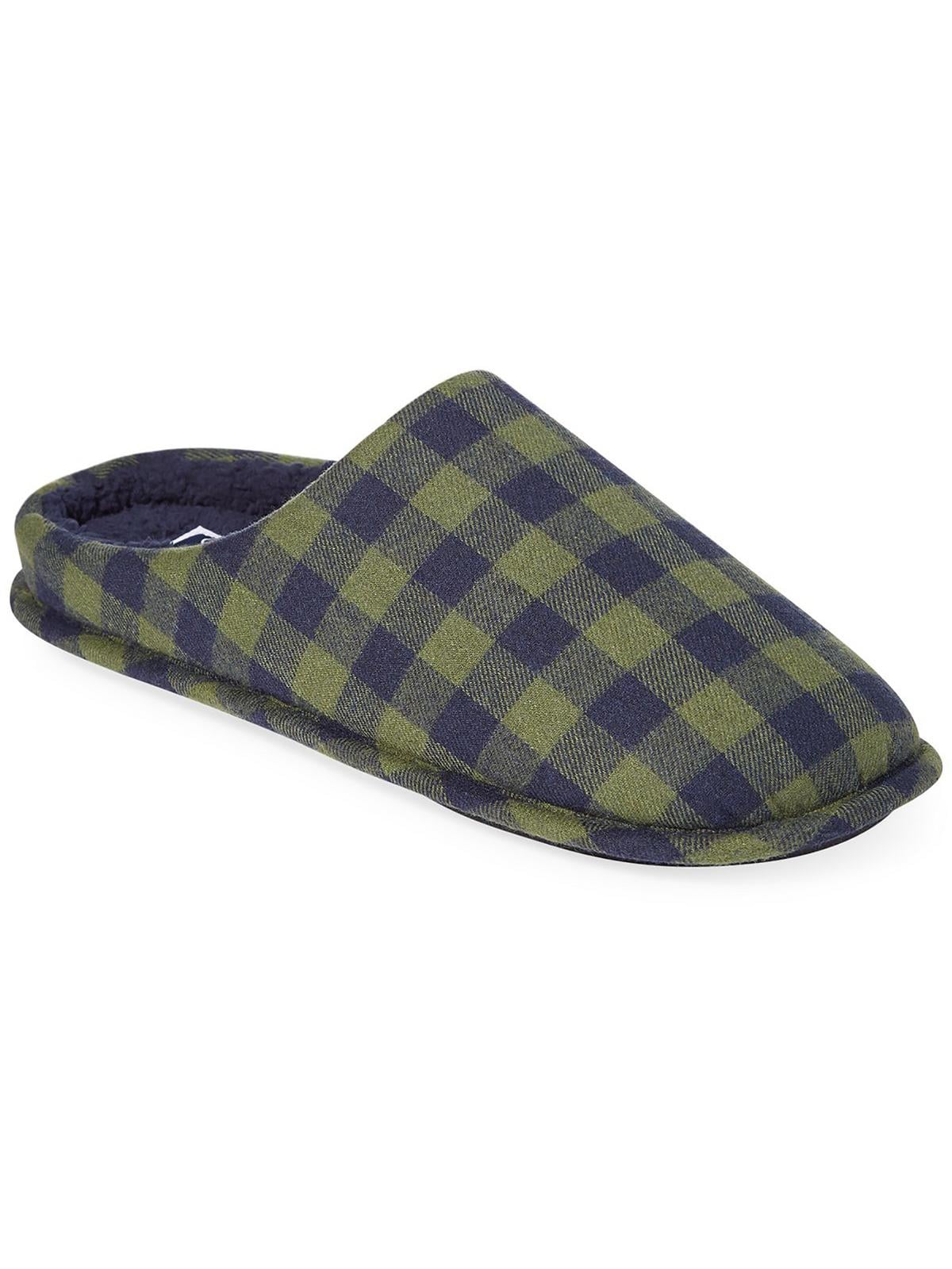 Club Room Mens Flannel Comfort Slide Slippers - Walmart.com