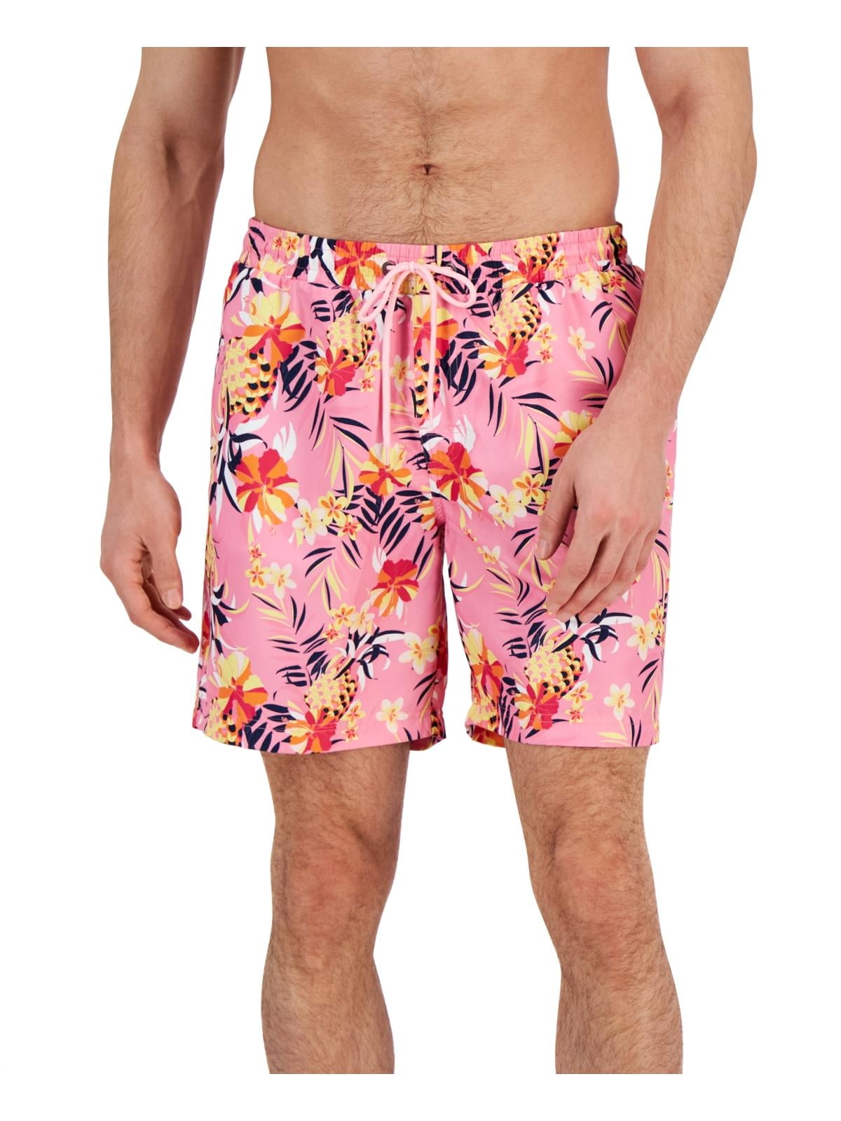 Club Room Mens Floral Print Polyester Swim Trunks - Walmart.com