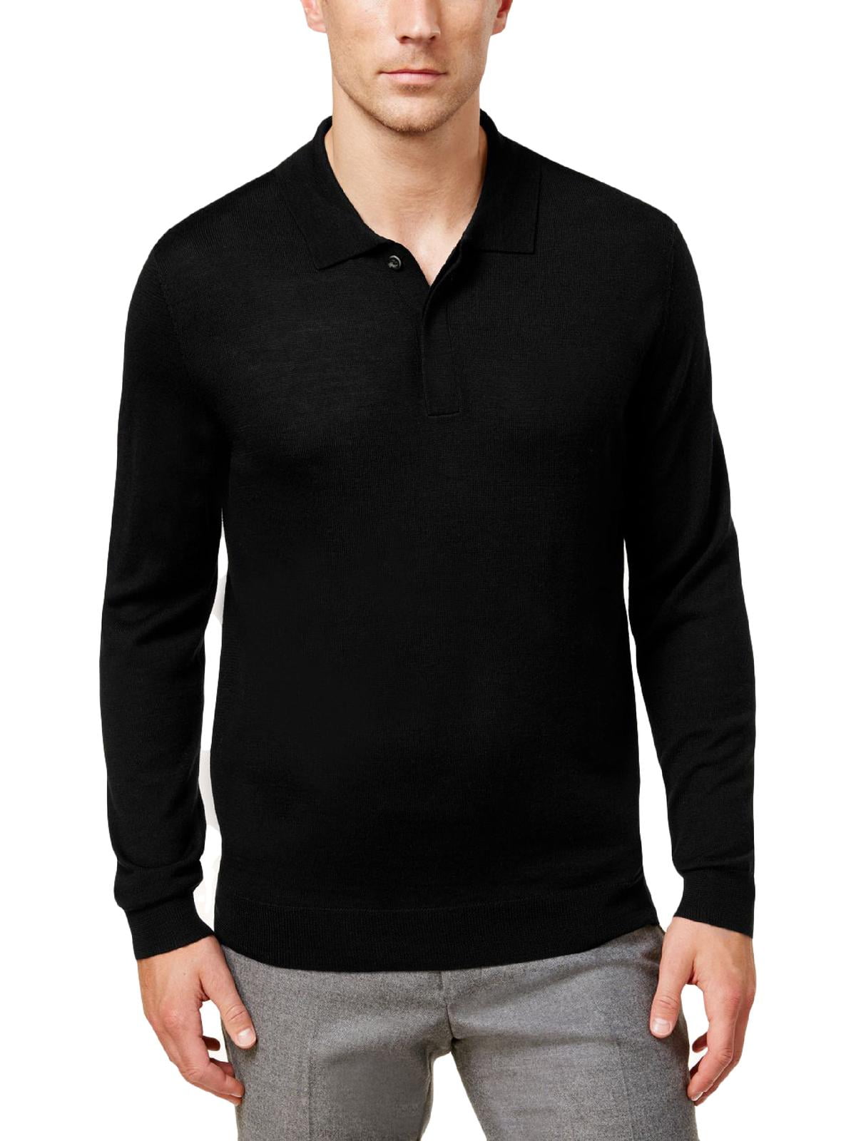Club Room Mens Merino Wool Blend Polo Pullover Sweater - Walmart.com