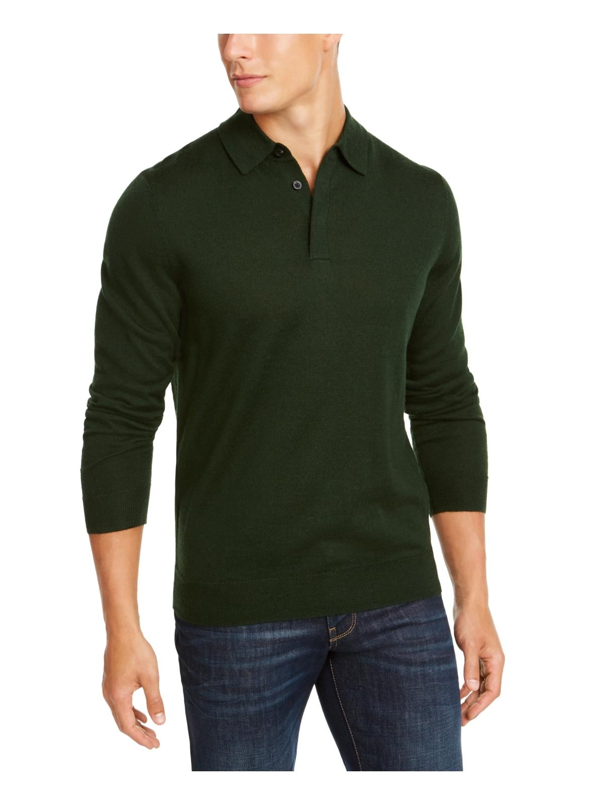 Club Room Mens Merino Wool Blend Polo Pullover Sweater - Walmart.com