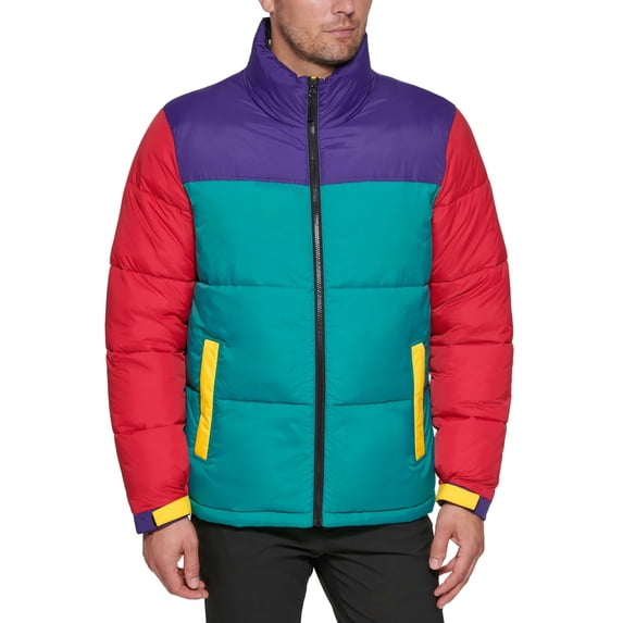 Club Room Mens Puffer Jacket Coat Large Green Solid - Walmart.com