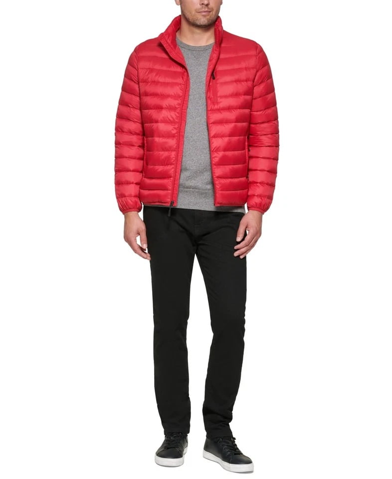 Club Room Mens Puffer Jacket Coat XL Red Solid - Walmart.com
