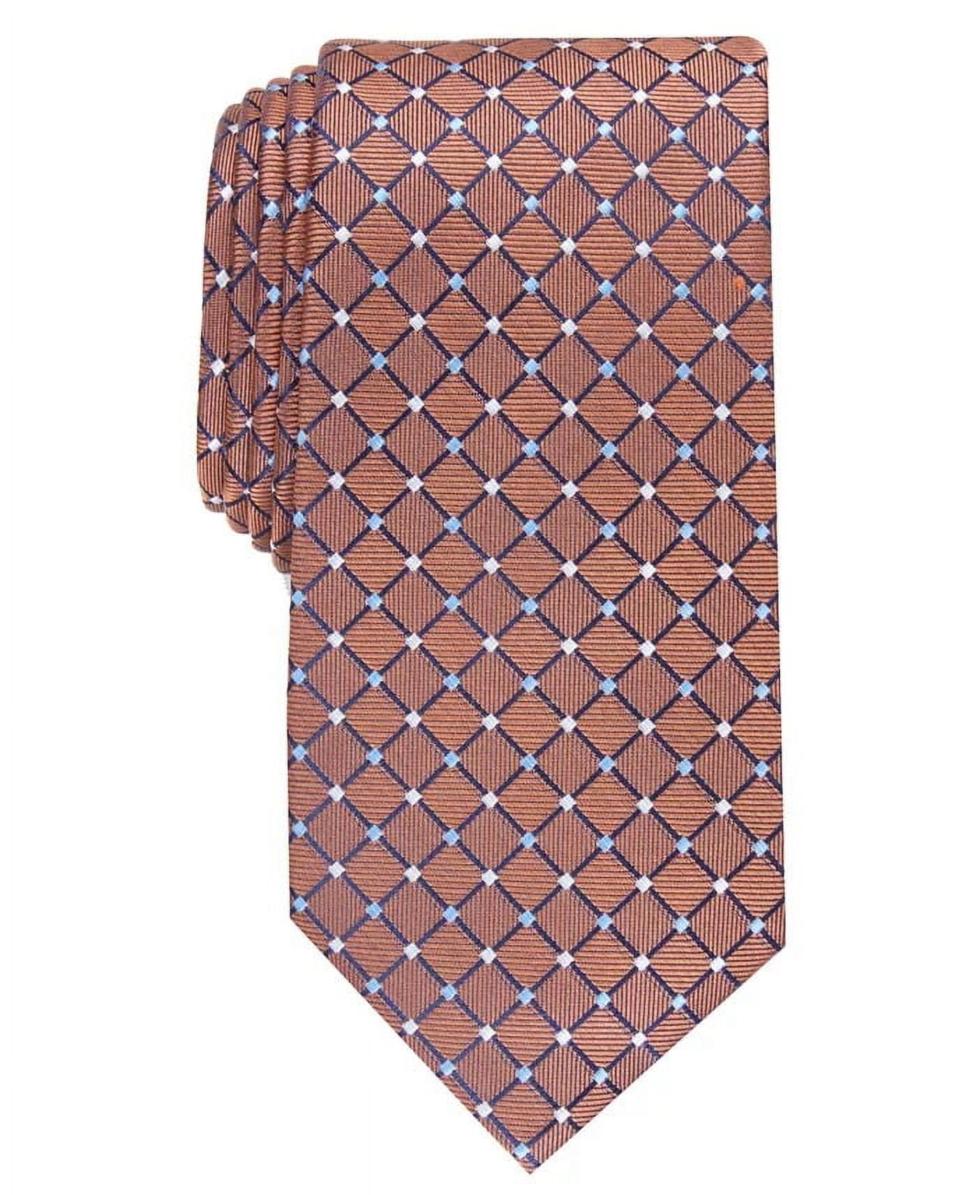 Club Room ORANGE Men's Classic Grid Tie, US One Size - Walmart.com