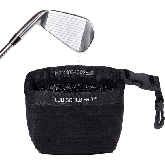 Club Scrub Pro Golf Club and Golf Ball Cleaning Bag Black Pro - Walmart.com