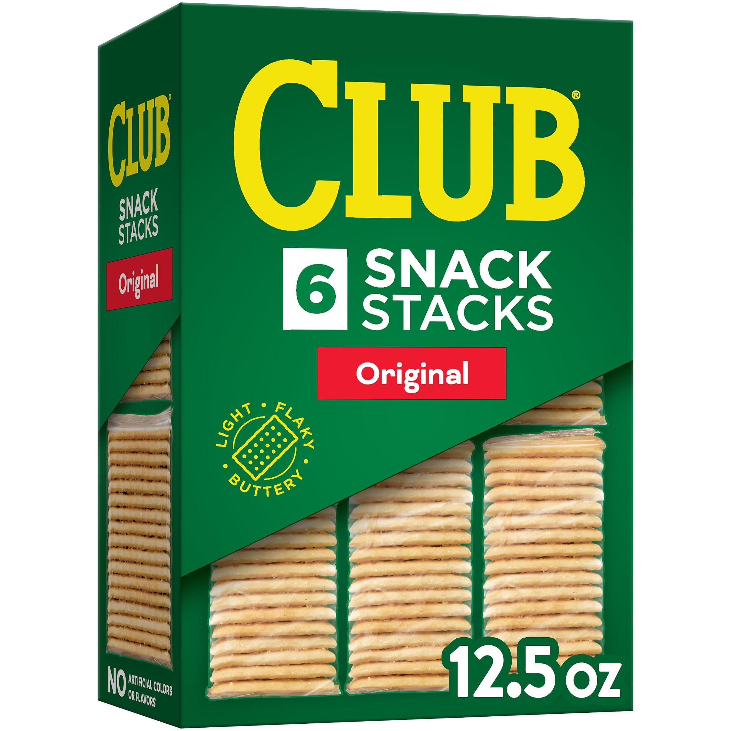 Club Snack Stacks Crackers, SBF3 Lunch Snacks, Snack Crackers, Original ...