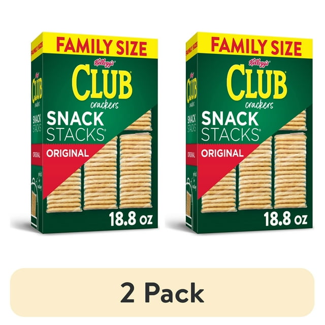 (2 pack) Club Snack Stacks Original Crackers, Lunch Snacks, 9 Count ...