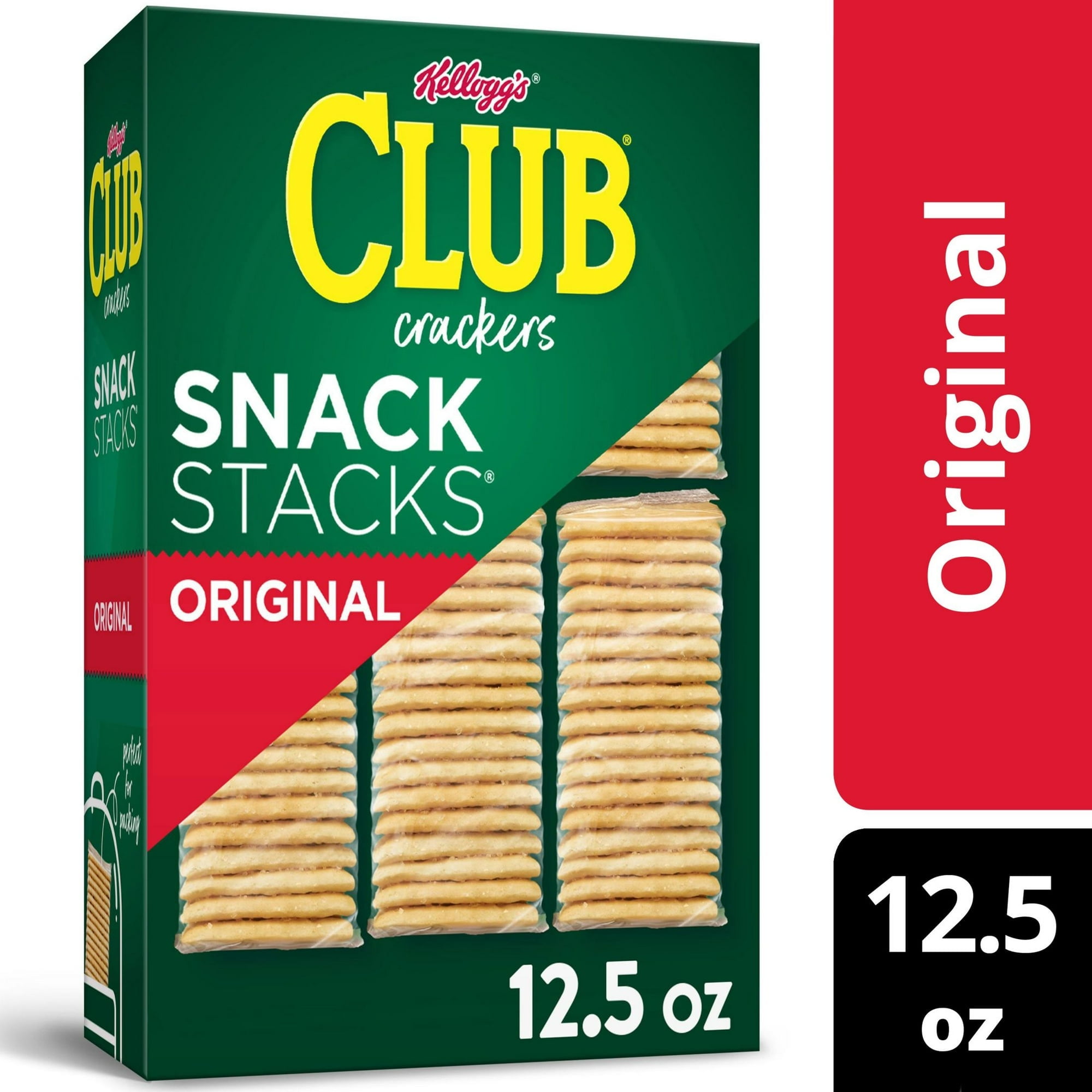 Club Snack Stacks Original Crackers, Lunch Snacks, 6 Count - Value Pack ...