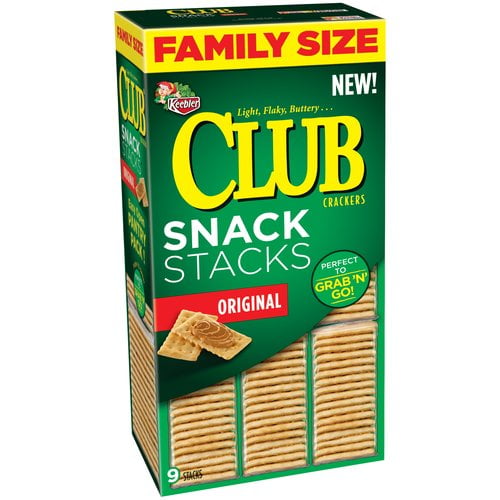 Club Snack Stacks Original Crackers, Lunch Snacks, 18.8 oz, 9 Count ...