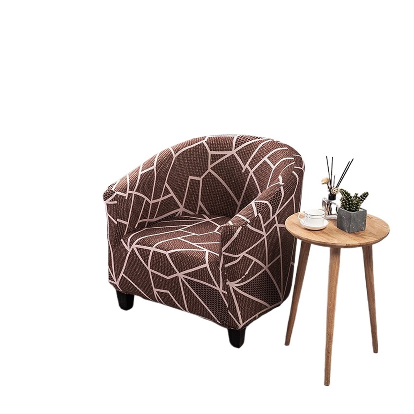 Club chair cover small sofa skins protector single seat 1-seater chair ...